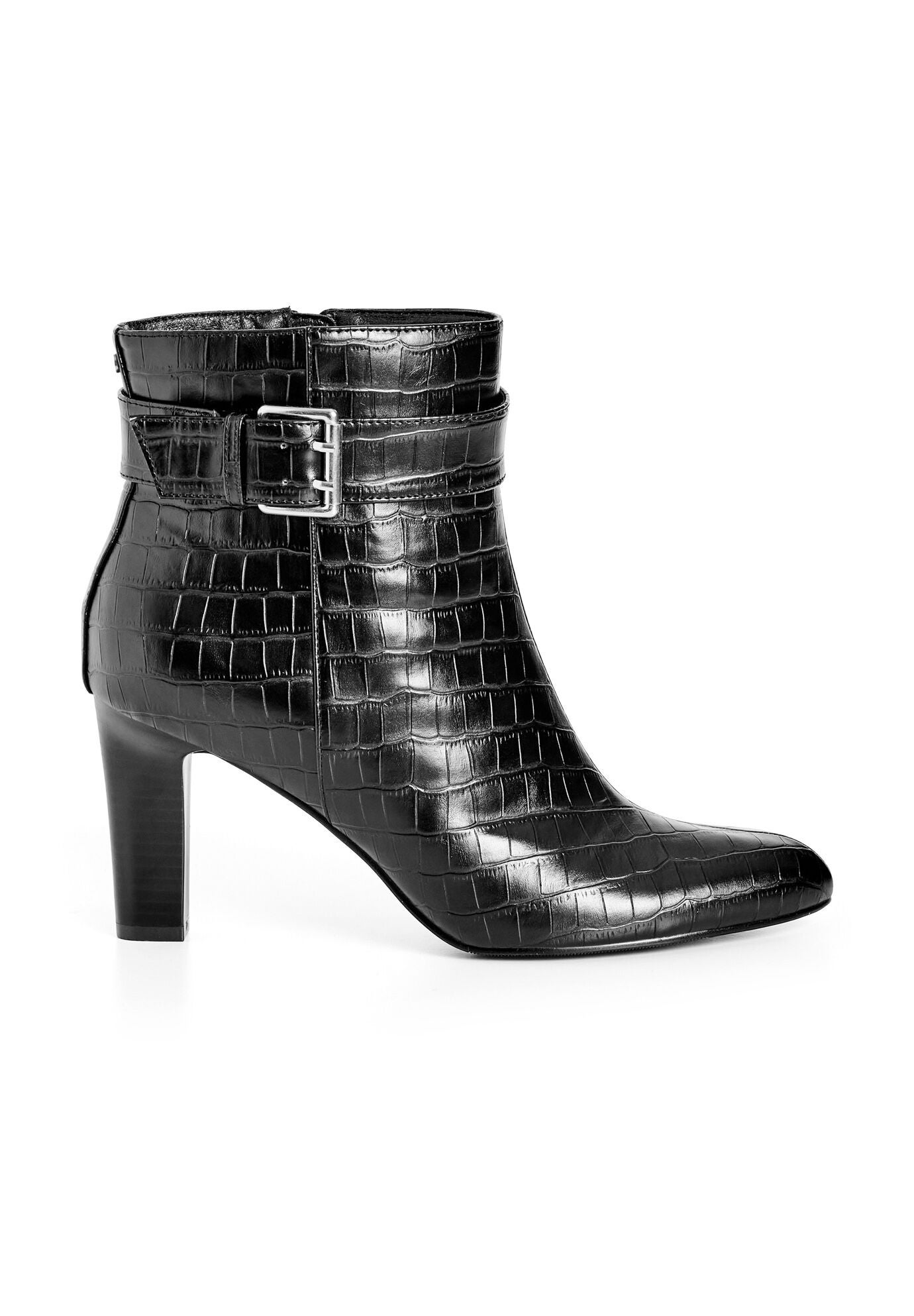 WIDE FIT Tory Ankle Boot - black | Roaman's