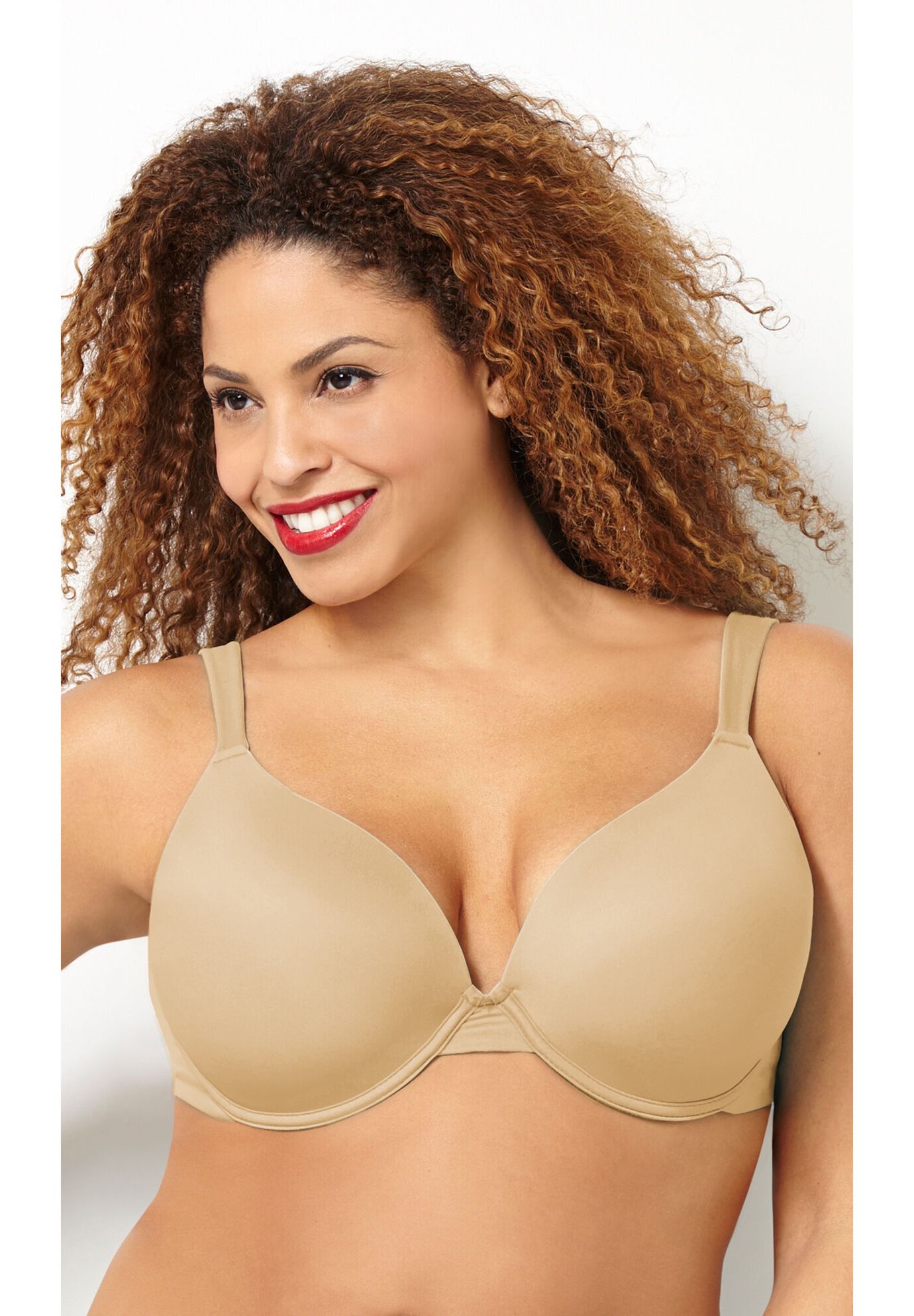 Underwire Basic Plunge Neckline Bra | Roaman's