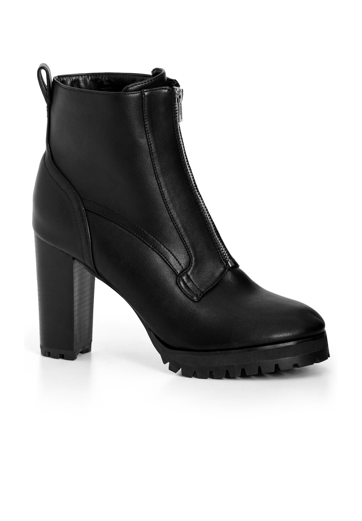 WIDE FIT Fern Ankle Boot - black | Roaman's