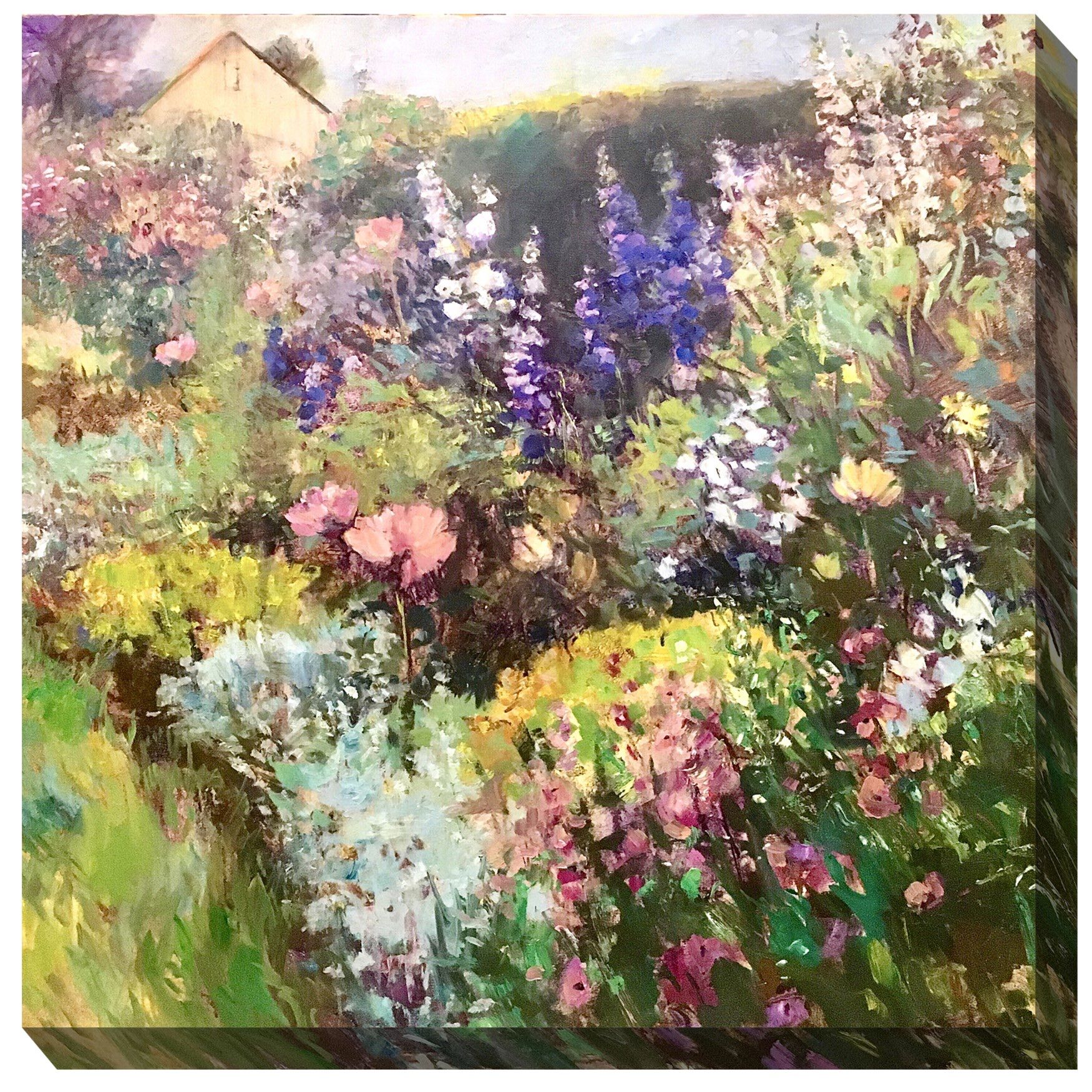 Stylish Heirloom Bloom Outdoor Art, Multi | Roaman's