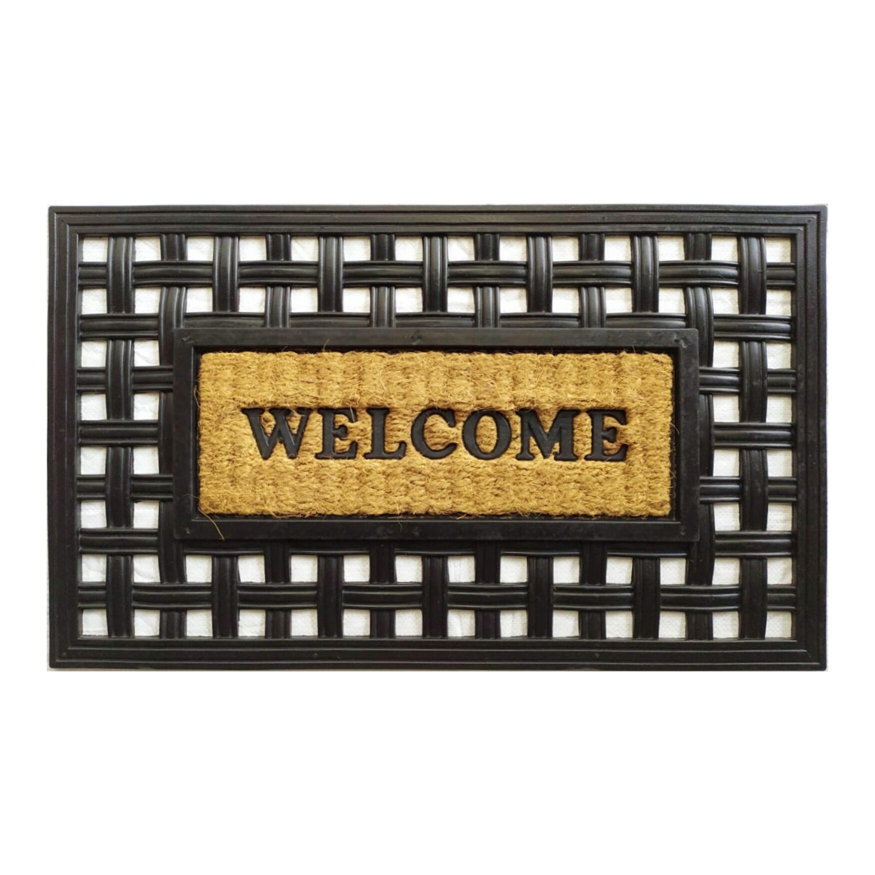 Fashionable Fall Foliage Coir Mat With Vinyl Backing Floor Coverings ...