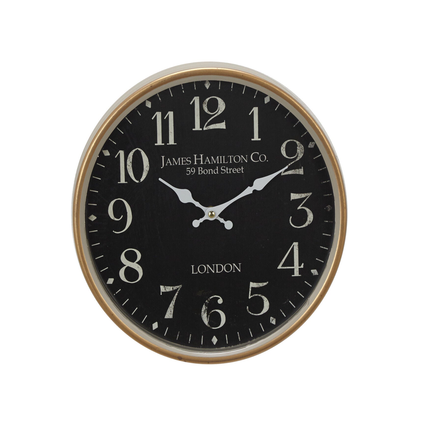 Fashionable Black Traditional Metal Wall Clock, 4418308 | Roaman's