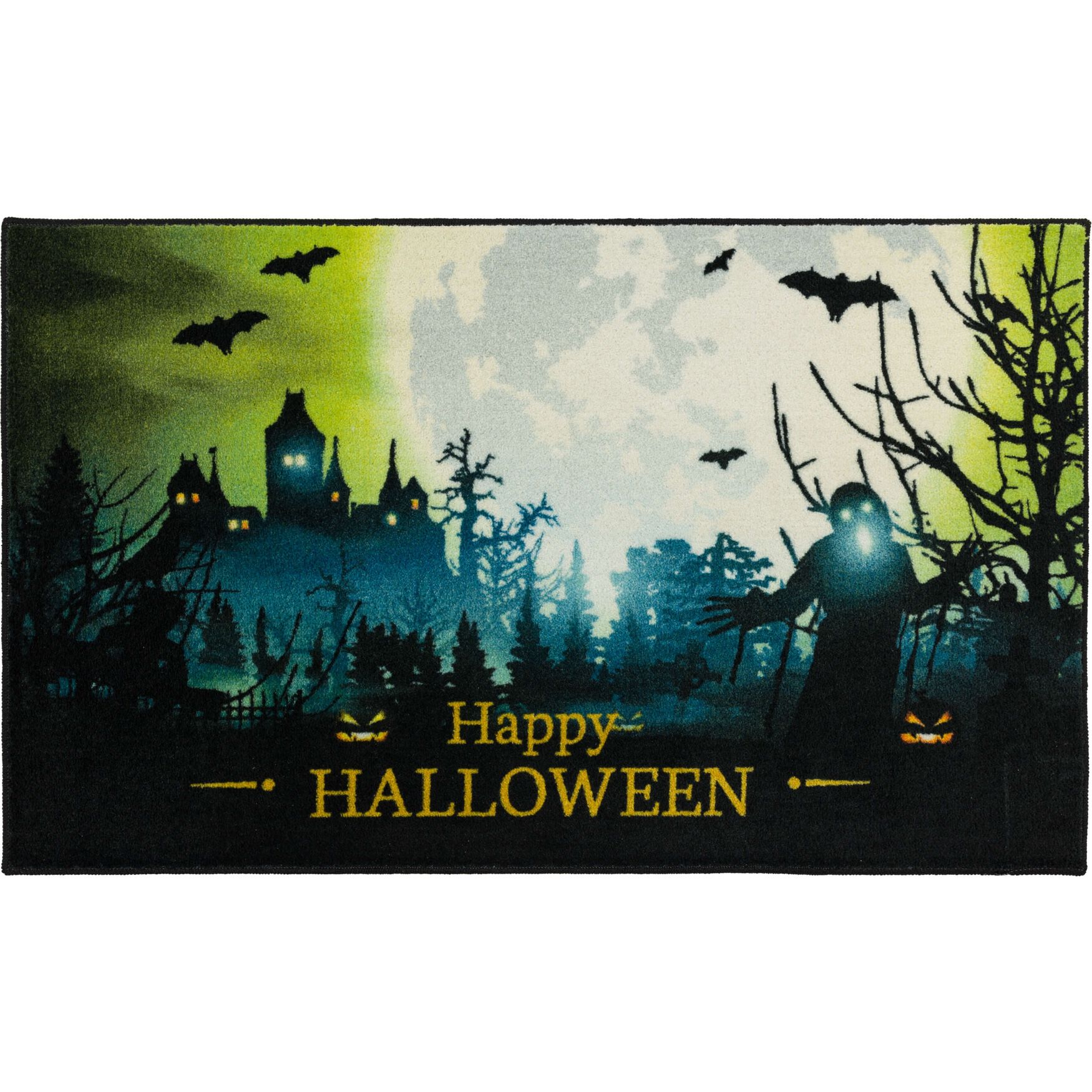 Fashionable Glowy Spook Green Kitchen Rug, 4495909 | Roaman's