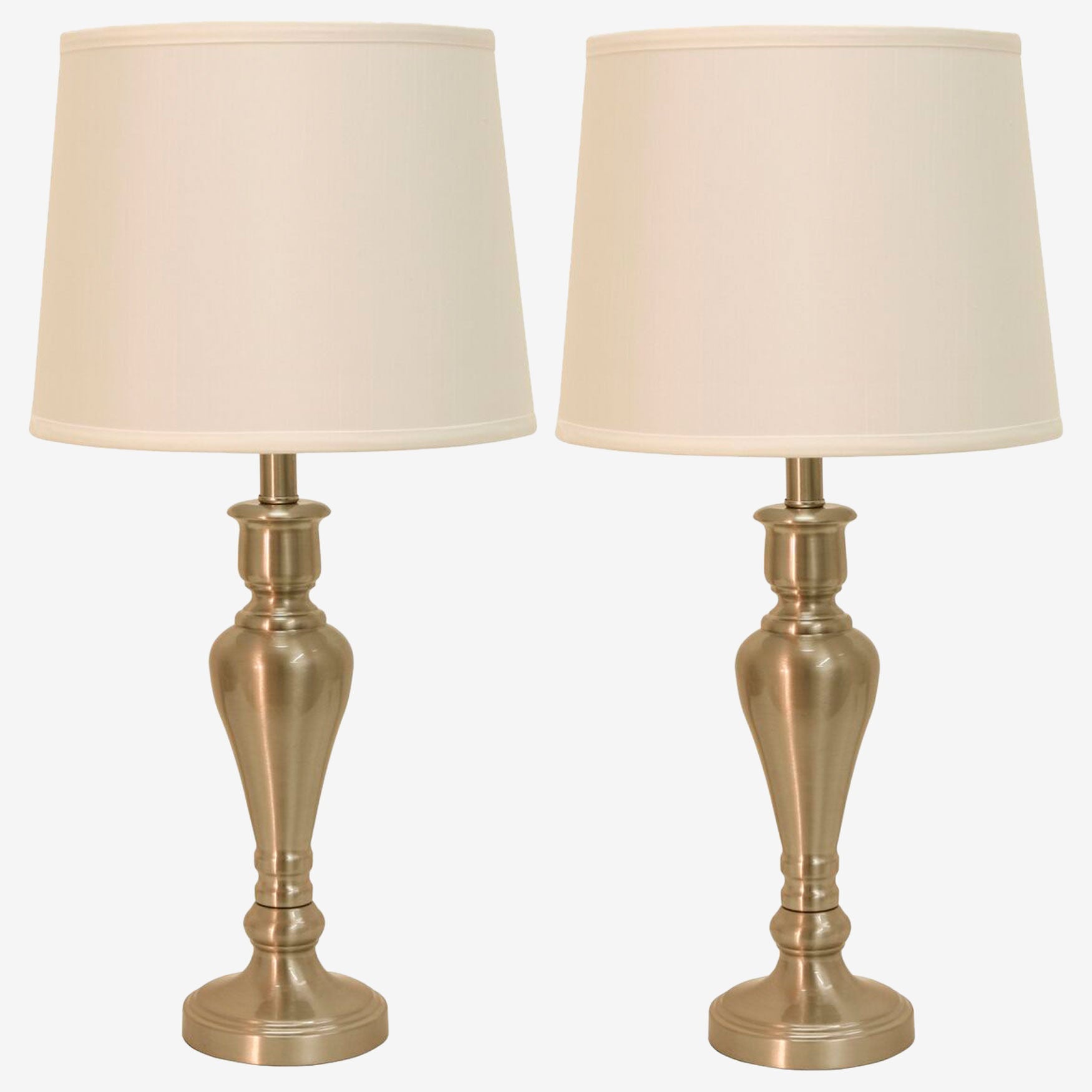 Fashionable Marie Table Lamp, Set of 2, Brushed Steel | Roaman's