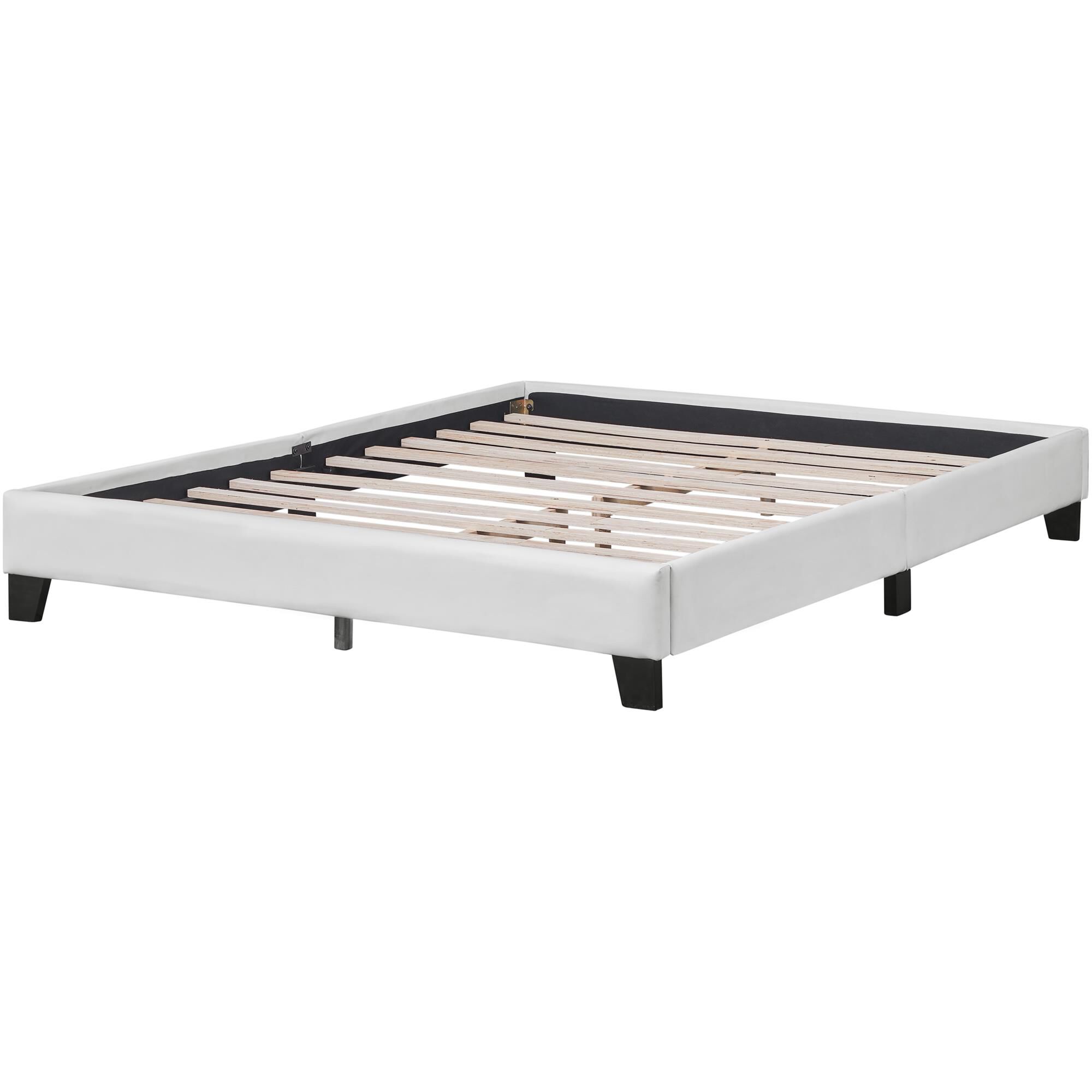 Acton Platform Bed, King, White | Roaman's