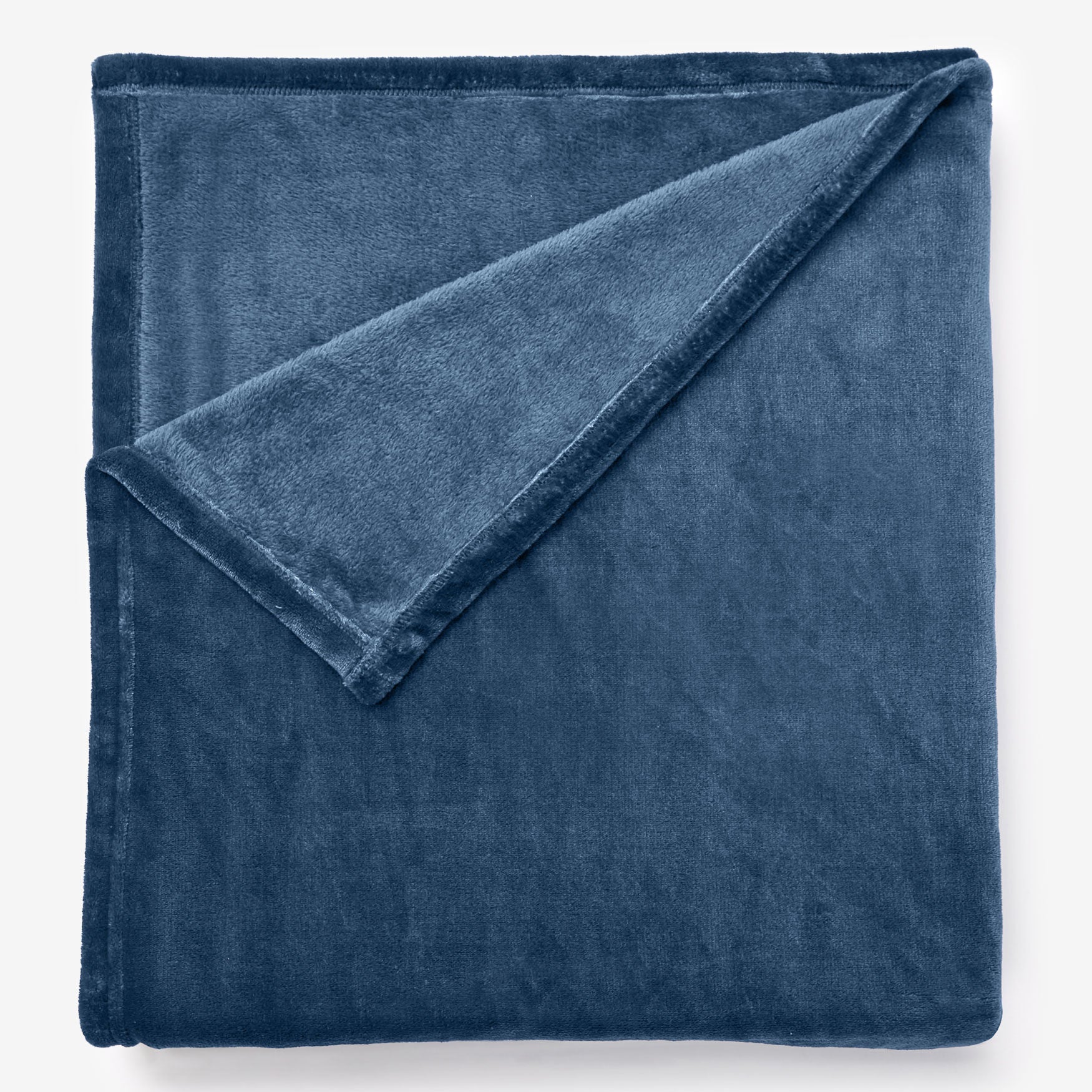 Fashionable BH Studio Microfleece Blanket, Carolina Blue | Roaman's