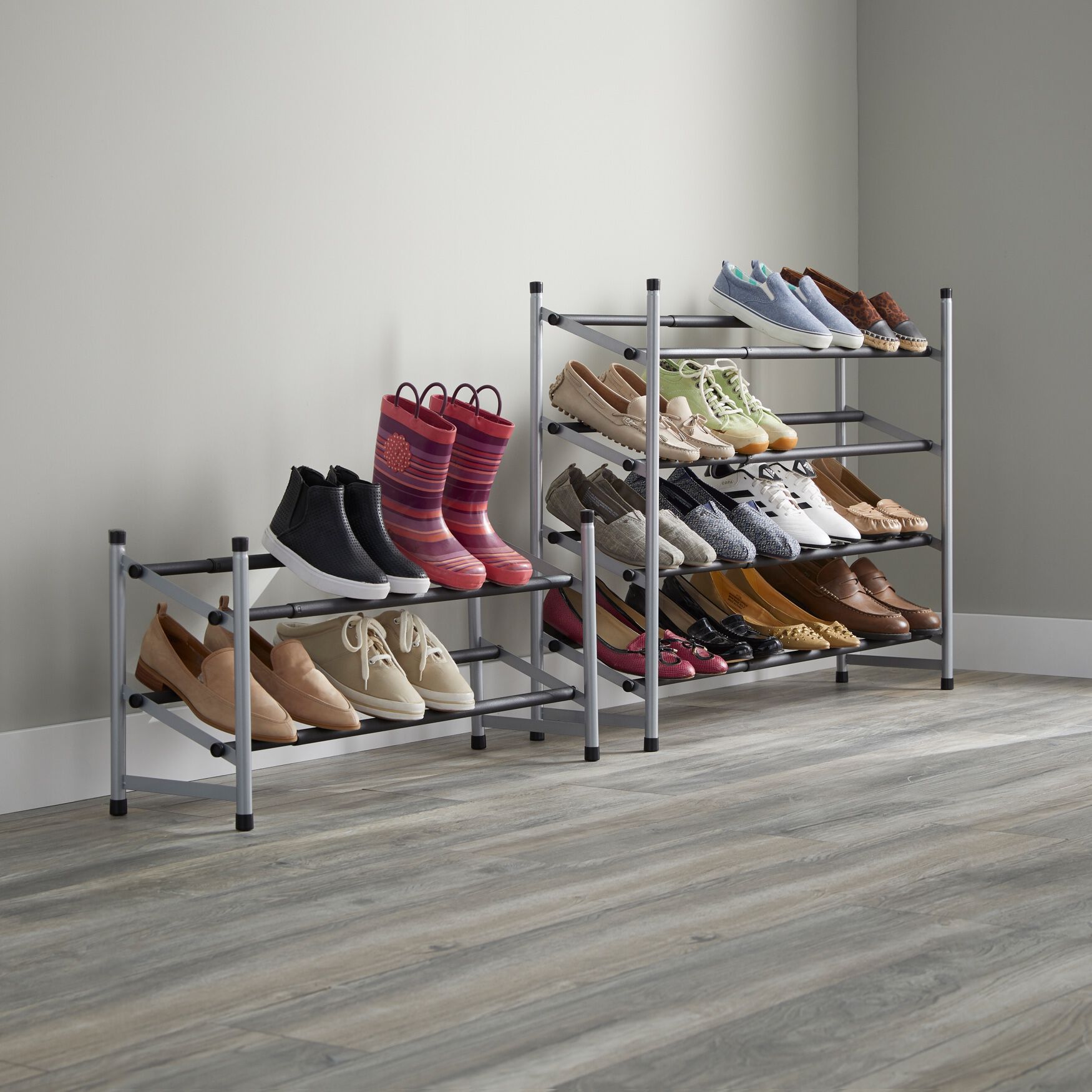 Fashionable 2-Tier Extendable Shoe Rack | Roaman's