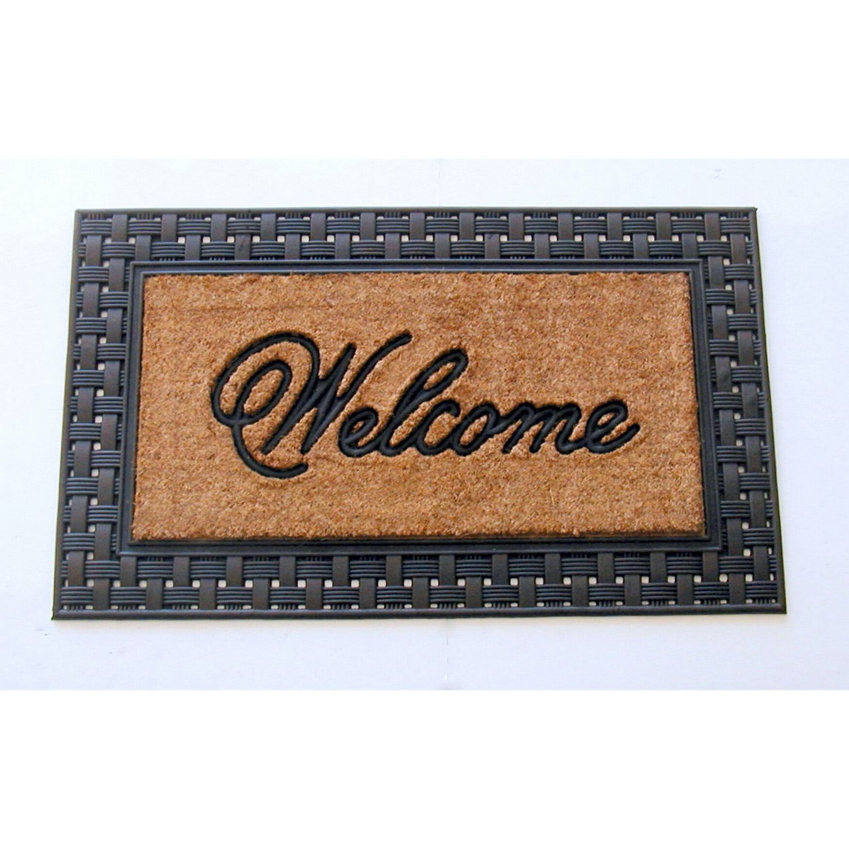 Fashionable Bronze Welcome Coir Mat With Rubber Backing Floor Coverings ...