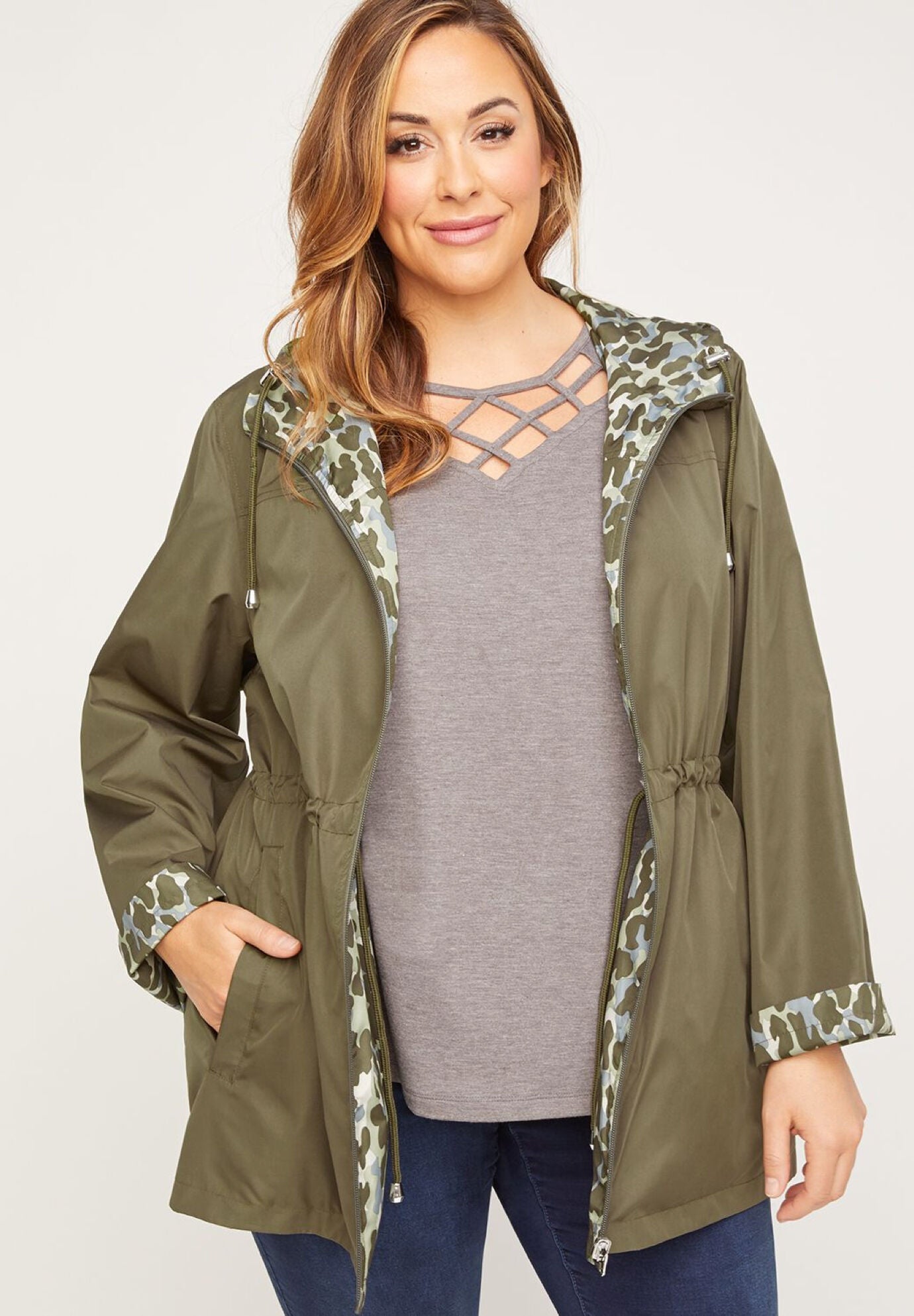 Reversible Parka Jacket | Roaman's
