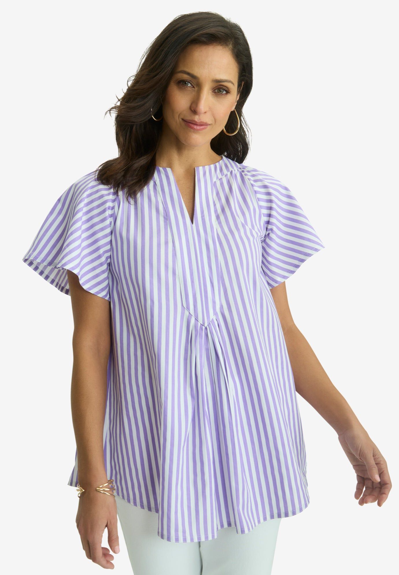 Notch Neck Top | Roaman's