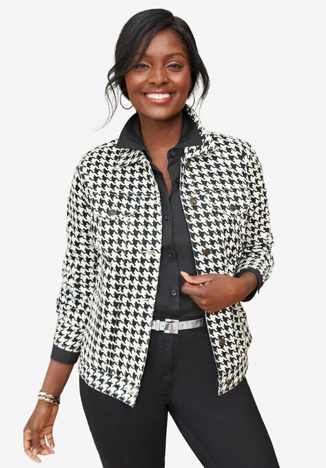 Classic Cotton Denim Jacket | Roaman's
