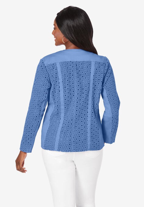 Eyelet Jacket | Roaman's