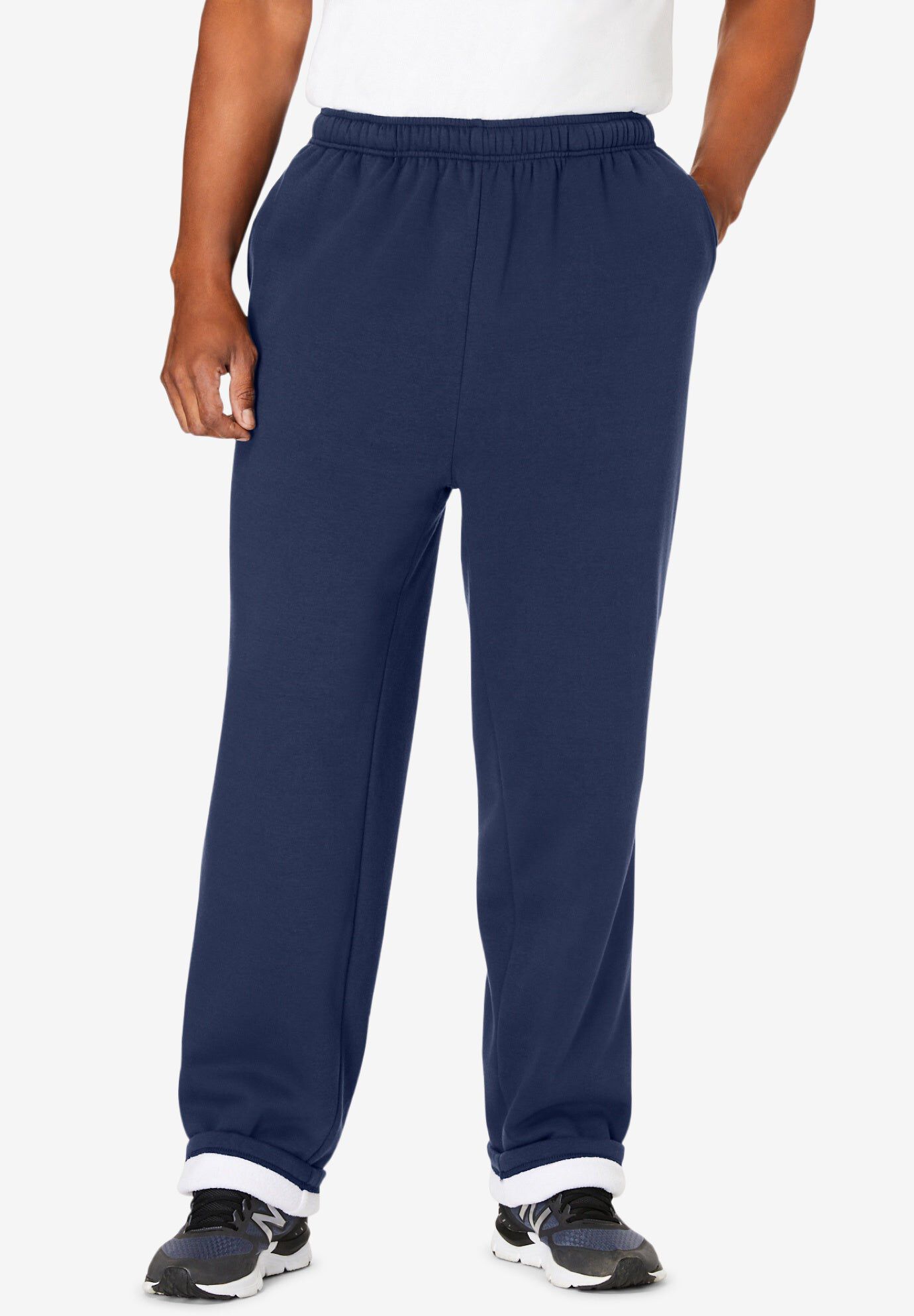 Sherpa Lined Full Elastic Sweatpants | Roaman's