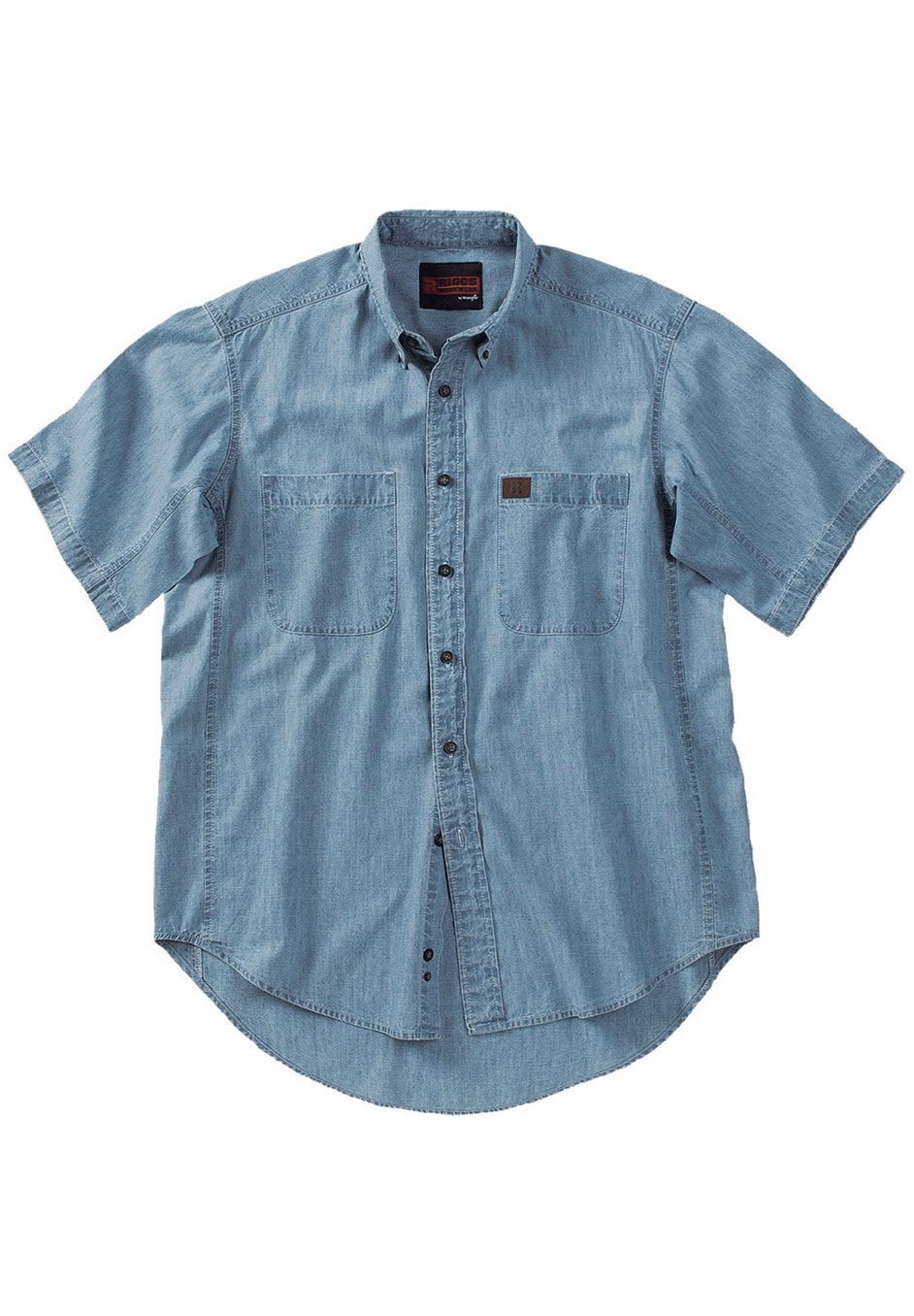 Riggs Workwear Short-Sleeve Chambray Work Shirt | Roaman's