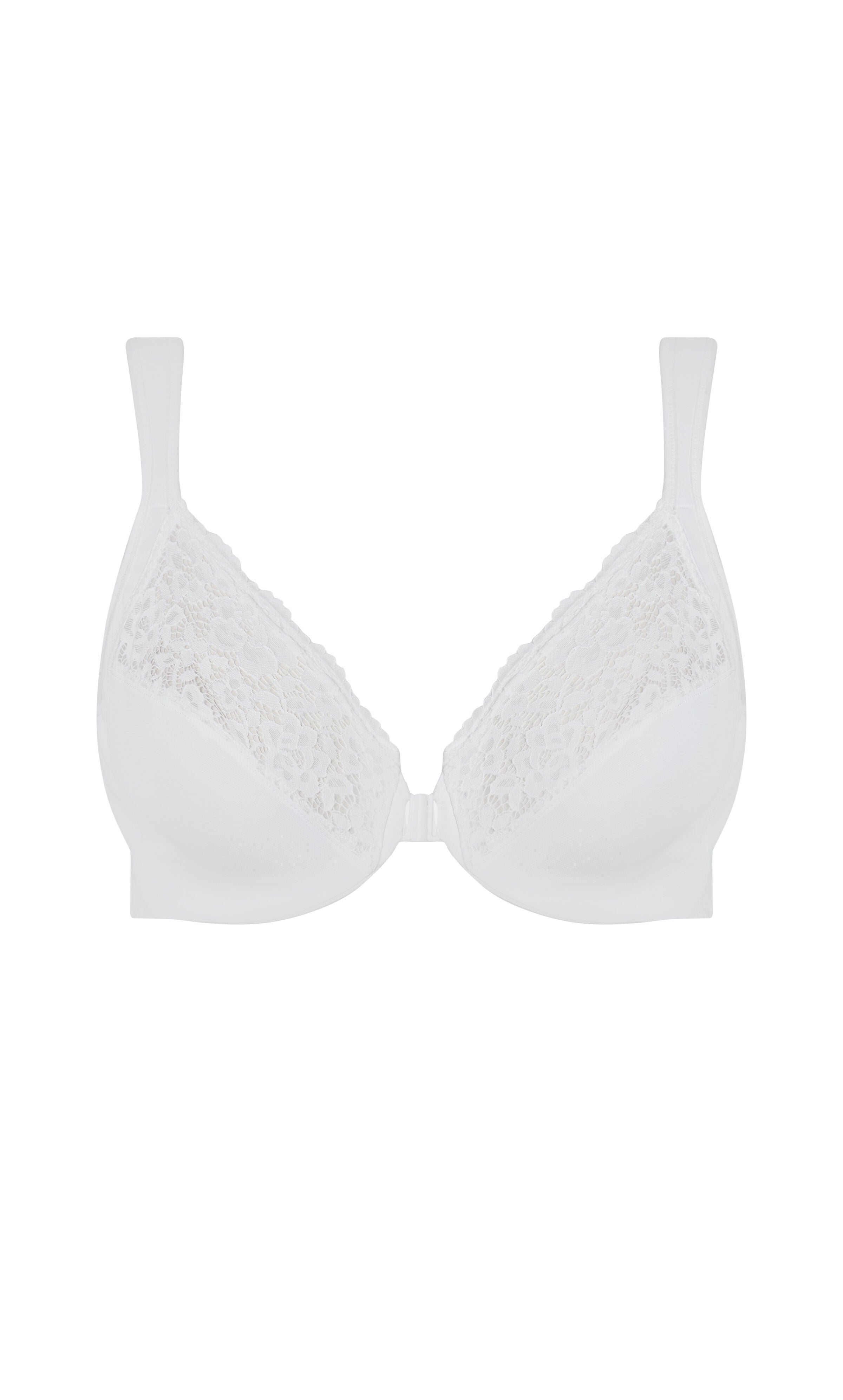Front Close Underwire Bra - white | Roaman's