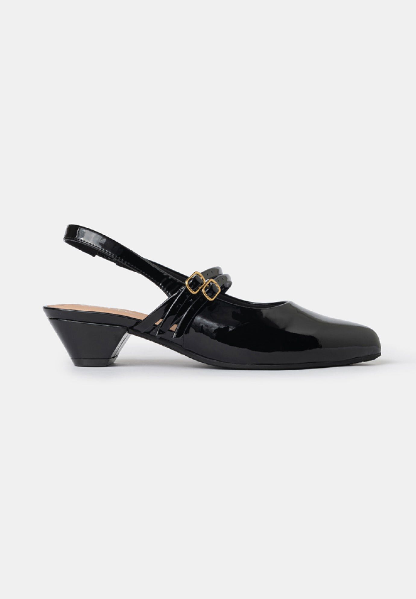 Aria Double Strap Pointy Toe Mary Jane | Roaman's