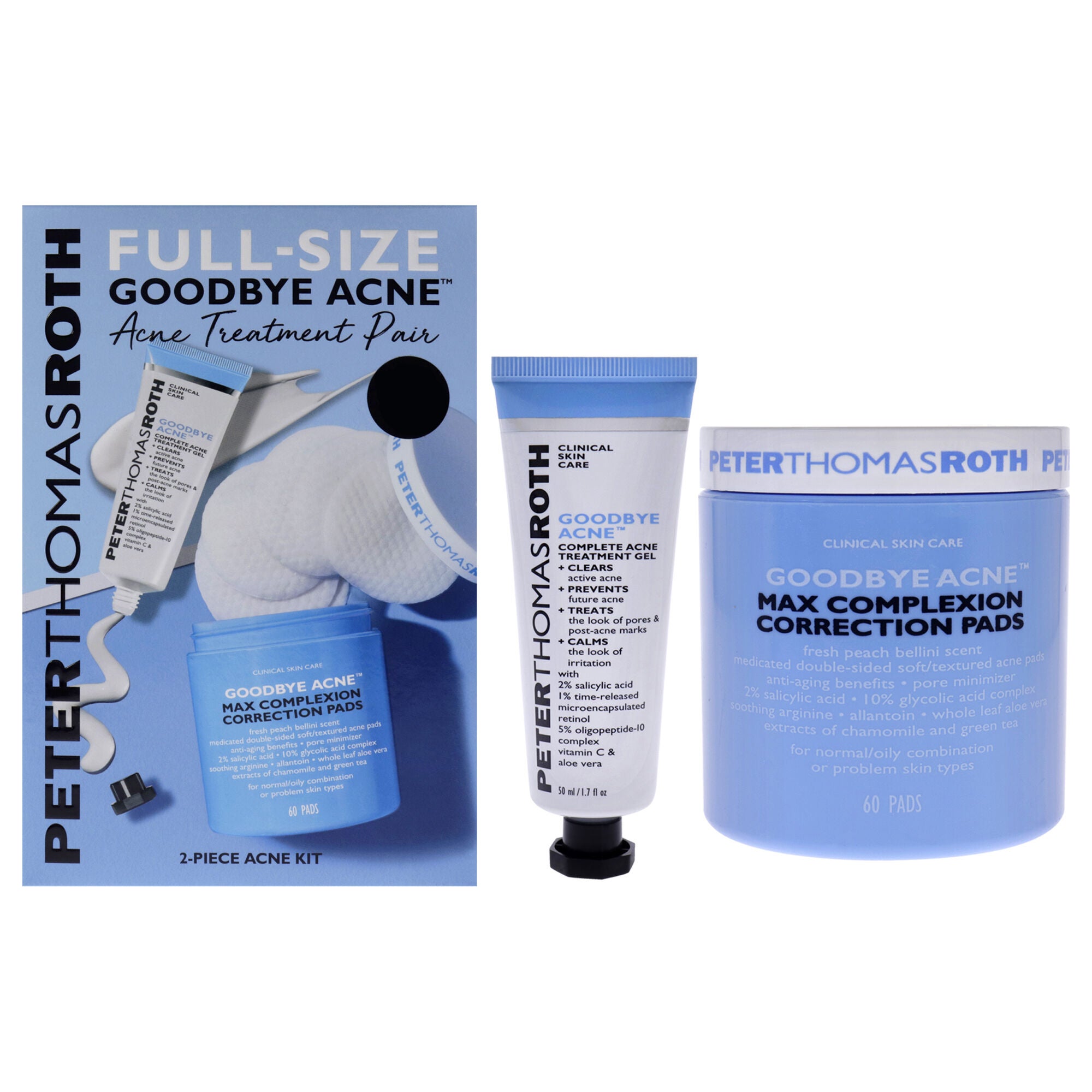 Goodbye Acne Treatment Pair by Peter Thomas Roth for Women - 2 Pc 1.7oz ...
