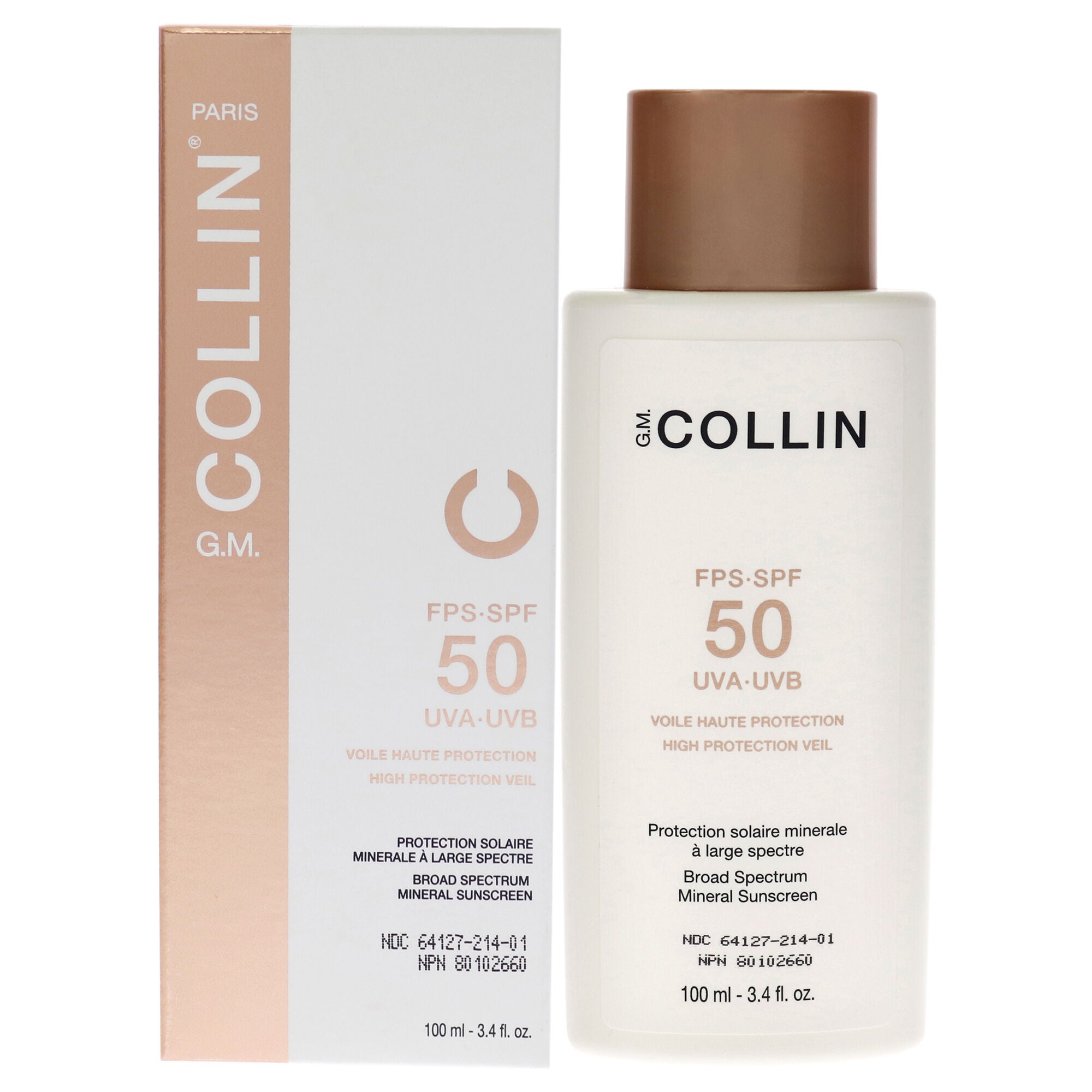 High Protection Veil SPF 50 by G.M. Collin for Unisex - 3.4 oz ...