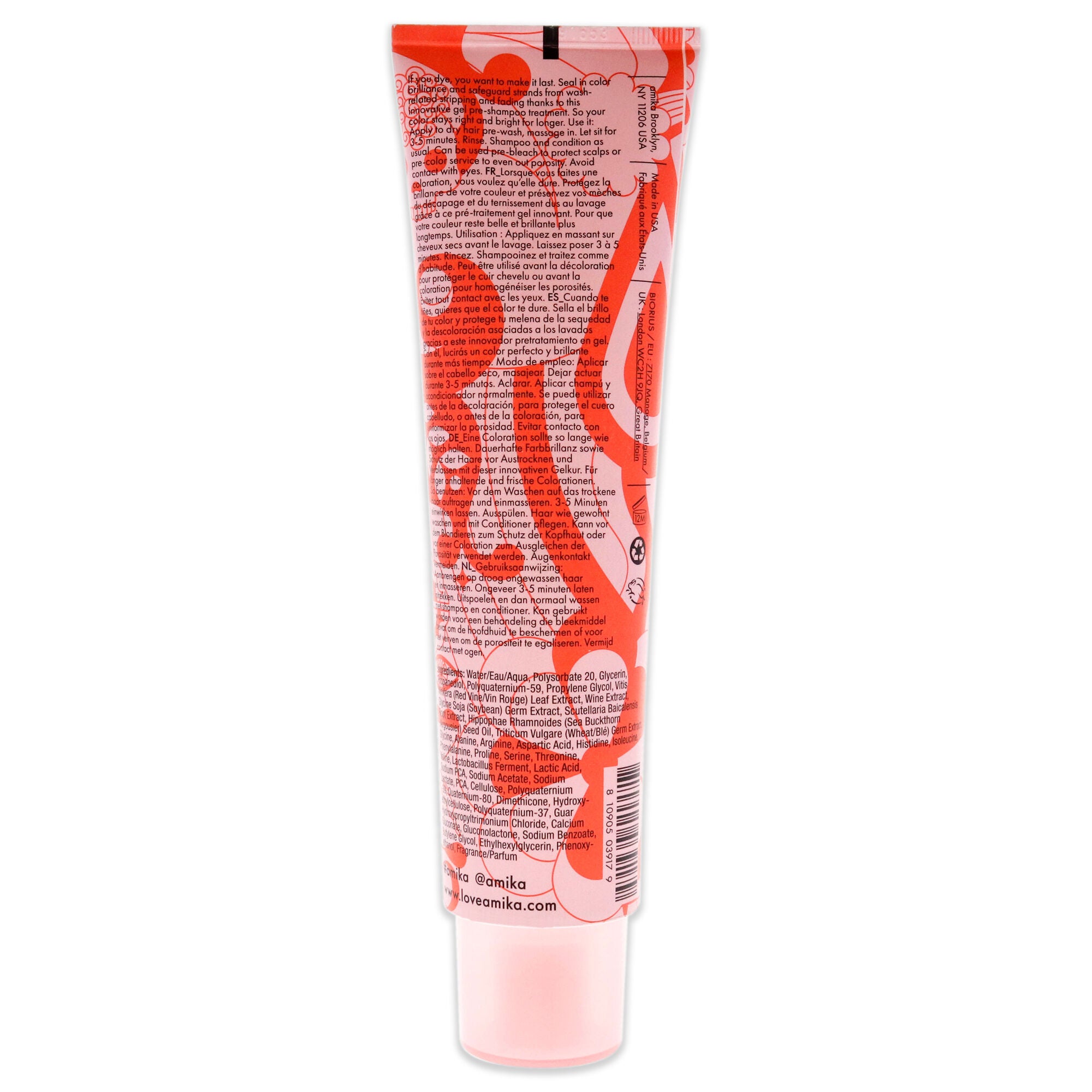 Fadeblock Pre-Shampoo Color Seal by Amika for Unisex - 5 oz Treatment ...