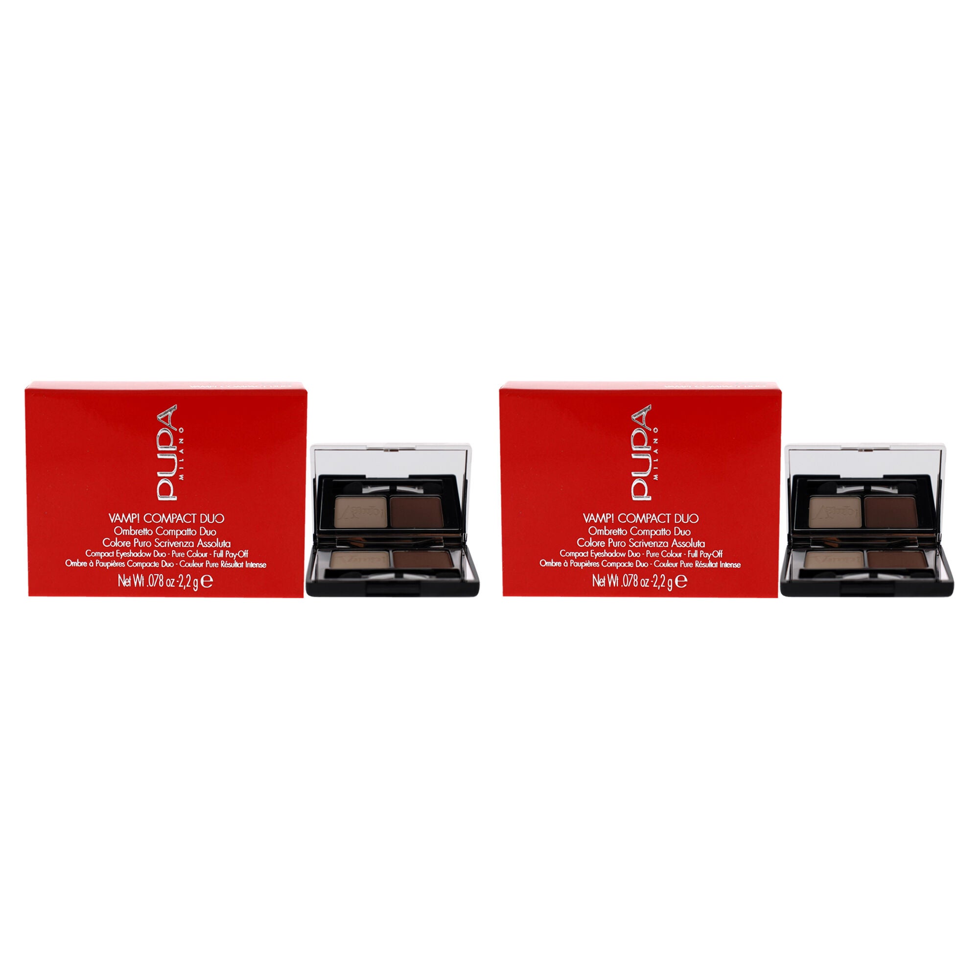 Vamp! Compact Duo Eyeshadow - 005 Milk Chocolate by Pupa Milano for ...