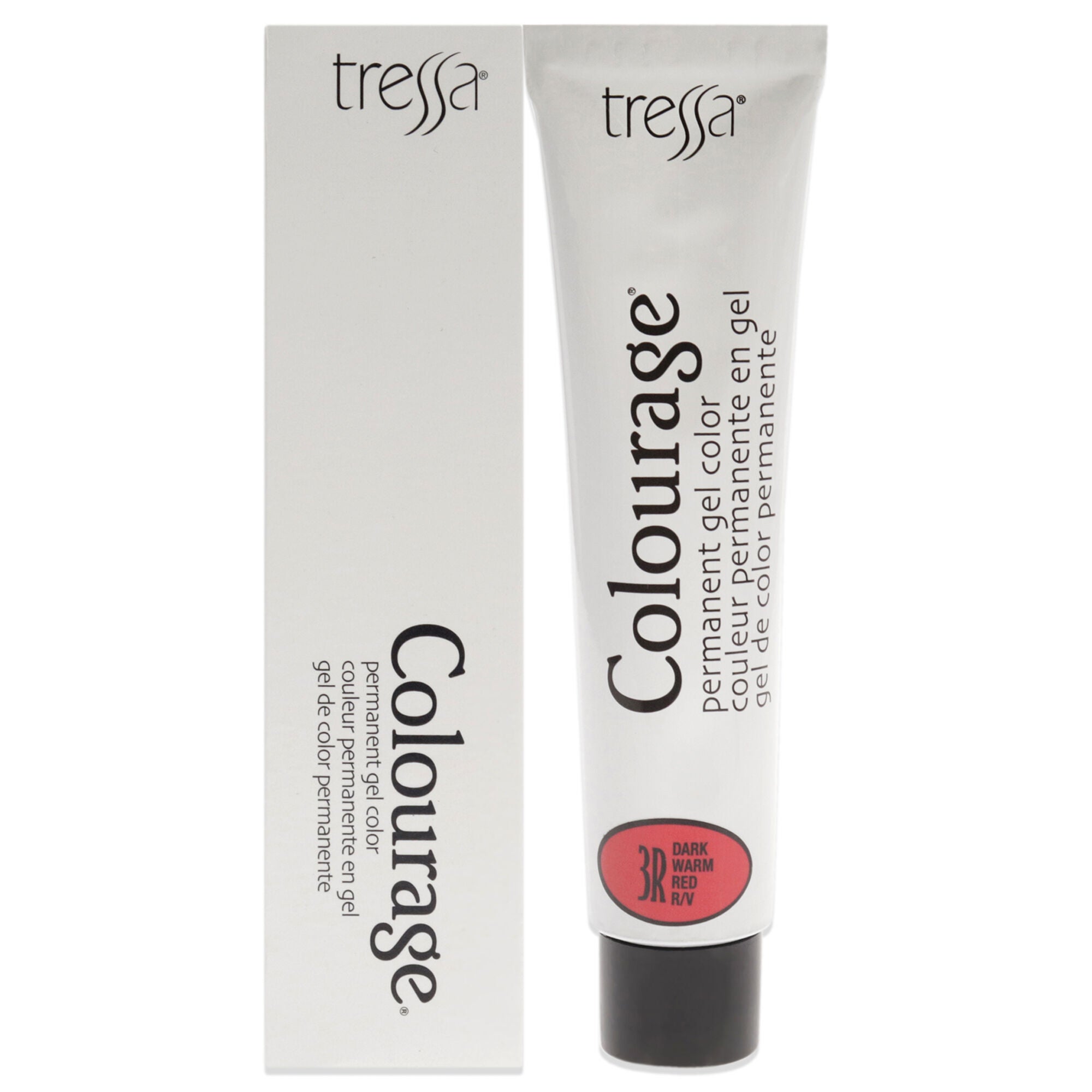 Colourage Permanent Gel Color - 3R Dark Warm Red by Tressa for Unisex ...