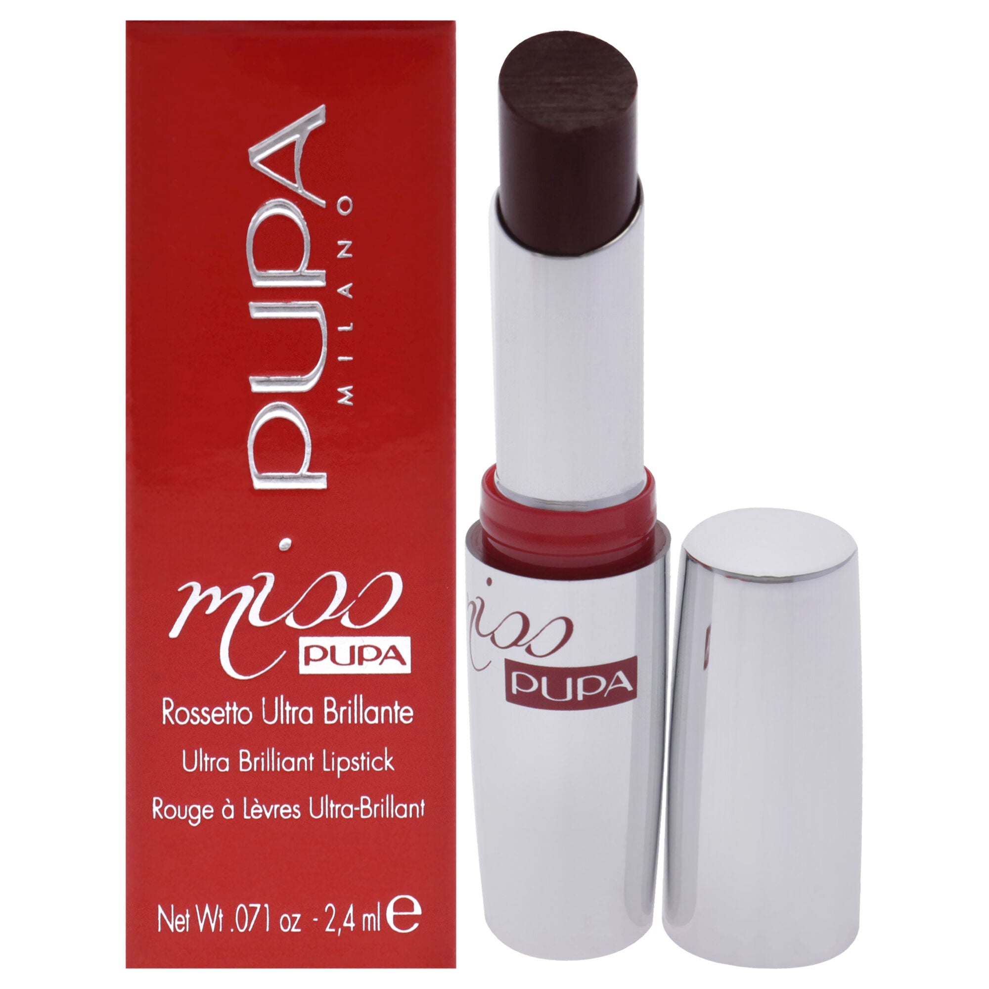 Miss Pupa Ultra Brilliant Lipstick - 504 Ruby Red by Pupa Milano for ...