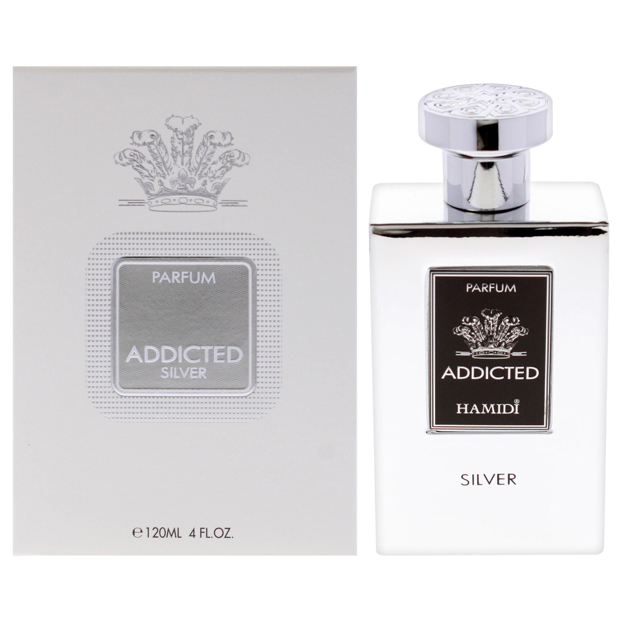 Addicted - Silver by Hamidi for Men - 4 oz Parfum Spray | Roaman's