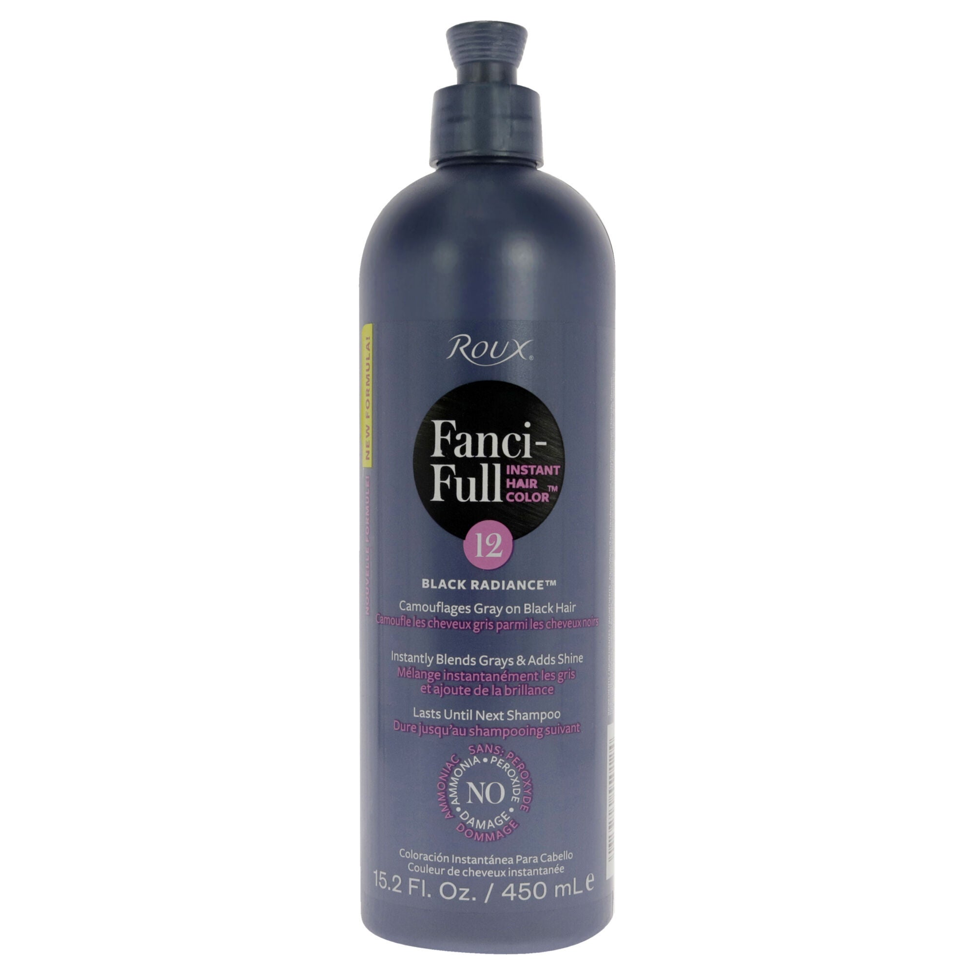 Fanci-Full Rinse Instant Hair Color - 12 Black Radiance by Roux for ...