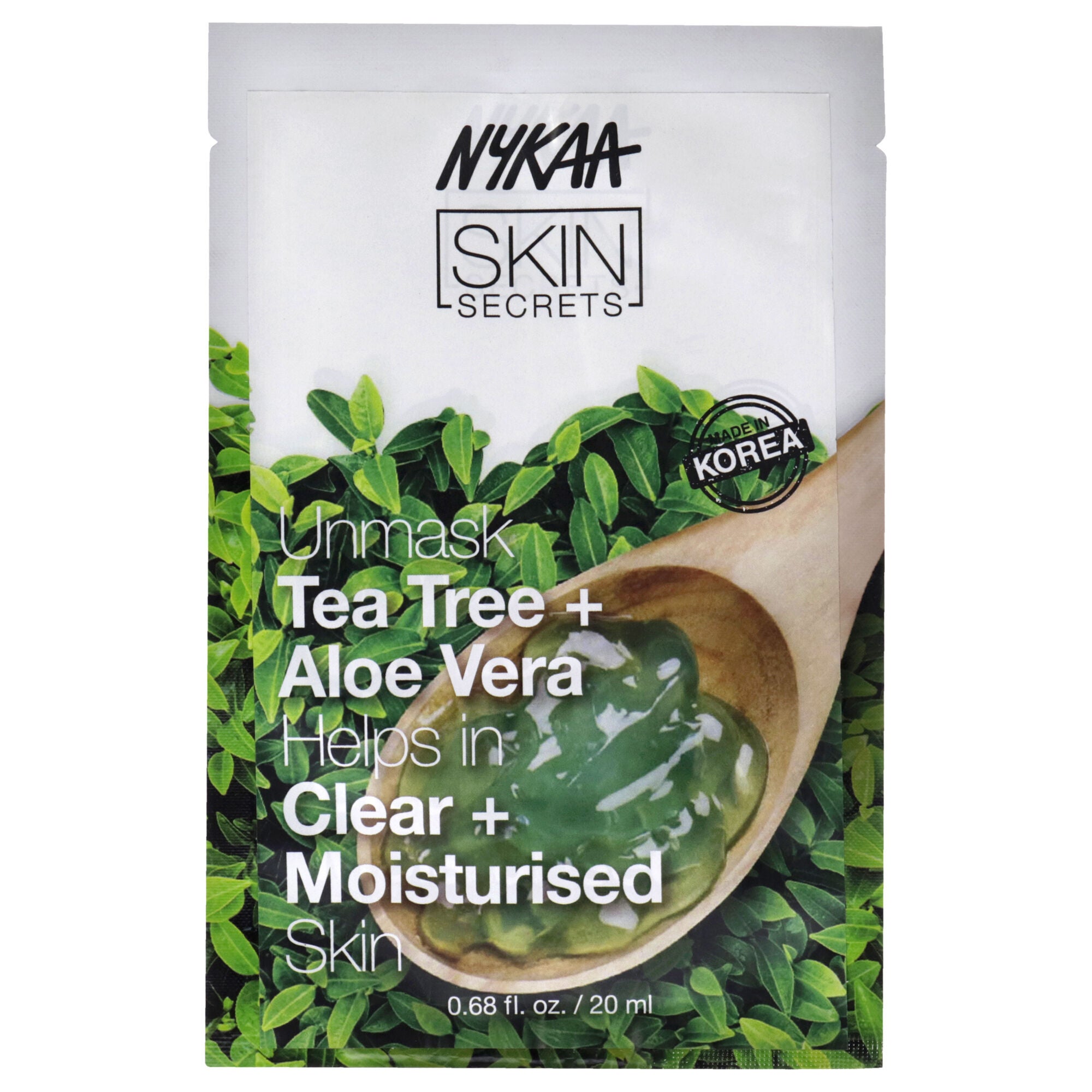 Skin Secrets Sheet Mask - Tea Tree and Aloe Vera by Nykaa Naturals for ...