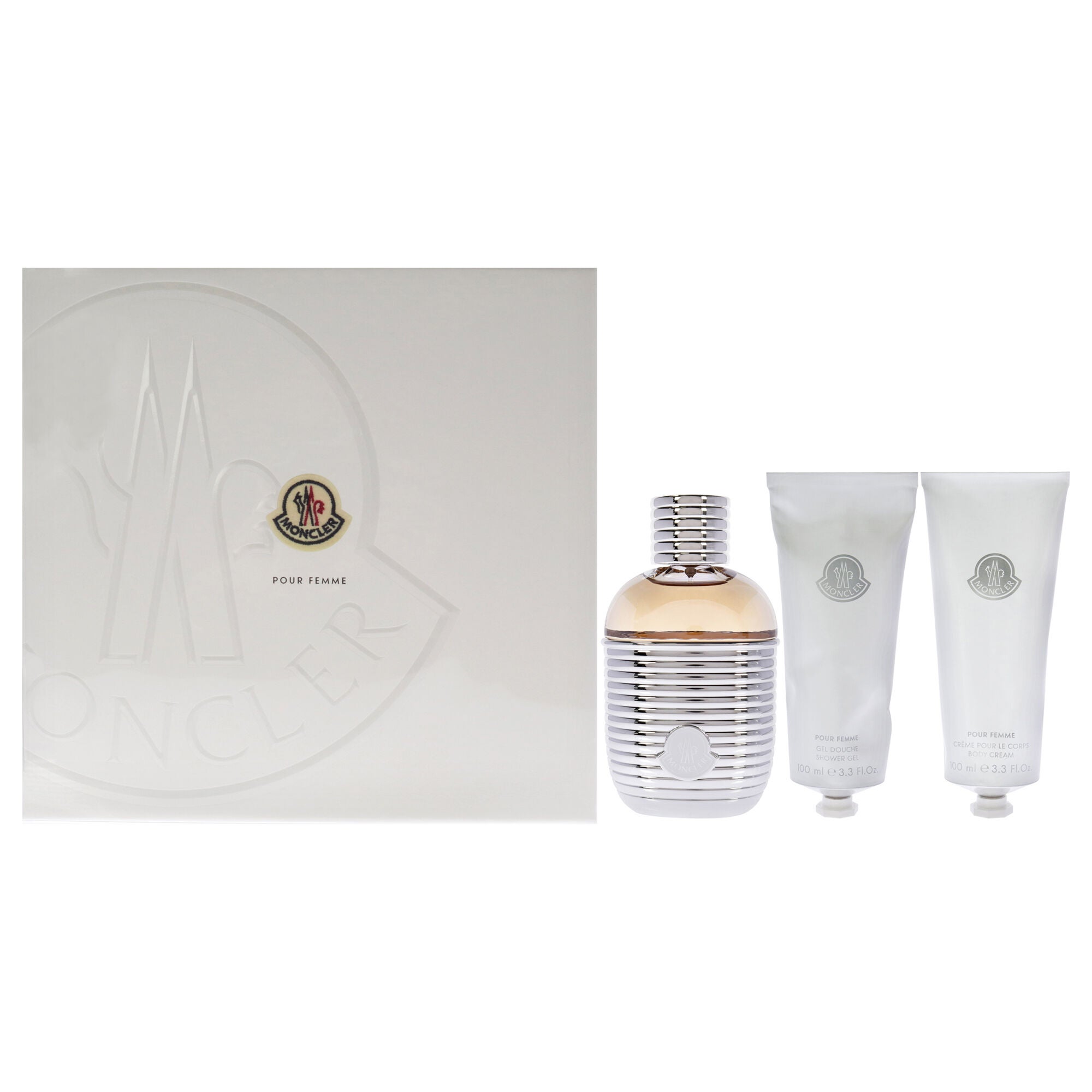 Moncler Pour Femme by Moncler for Women - 3 Pc Gift Set 3.3oz EDP Spray ...