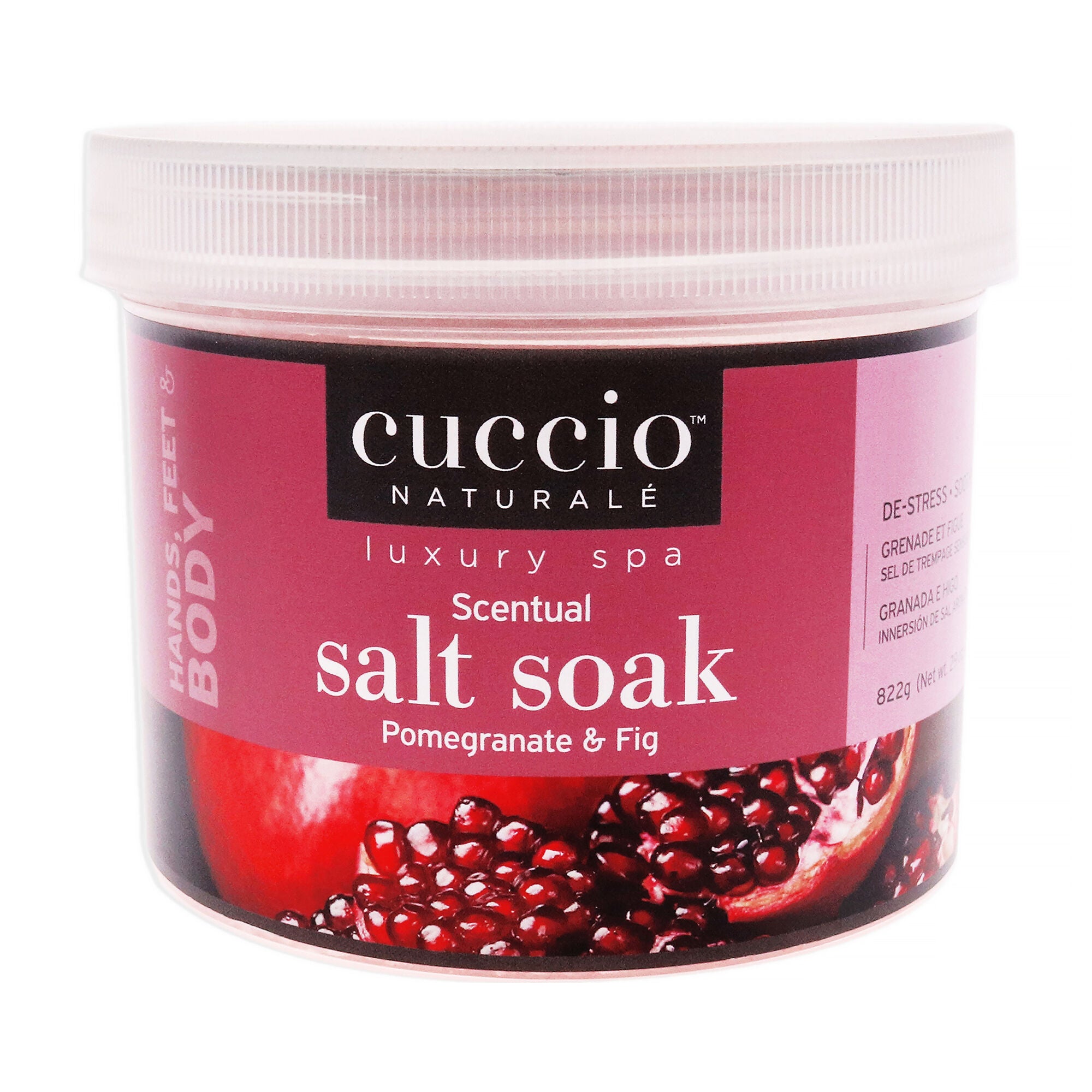 Luxury Spa Scentual Salt Soak - Pomegranate and Fig by Cuccio Naturale ...