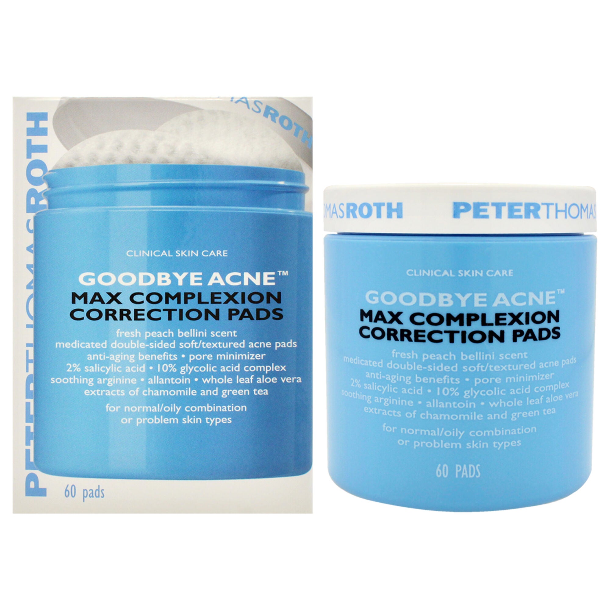 Max Complexion Correction Pads by Peter Thomas Roth for Unisex - 60 Pc ...