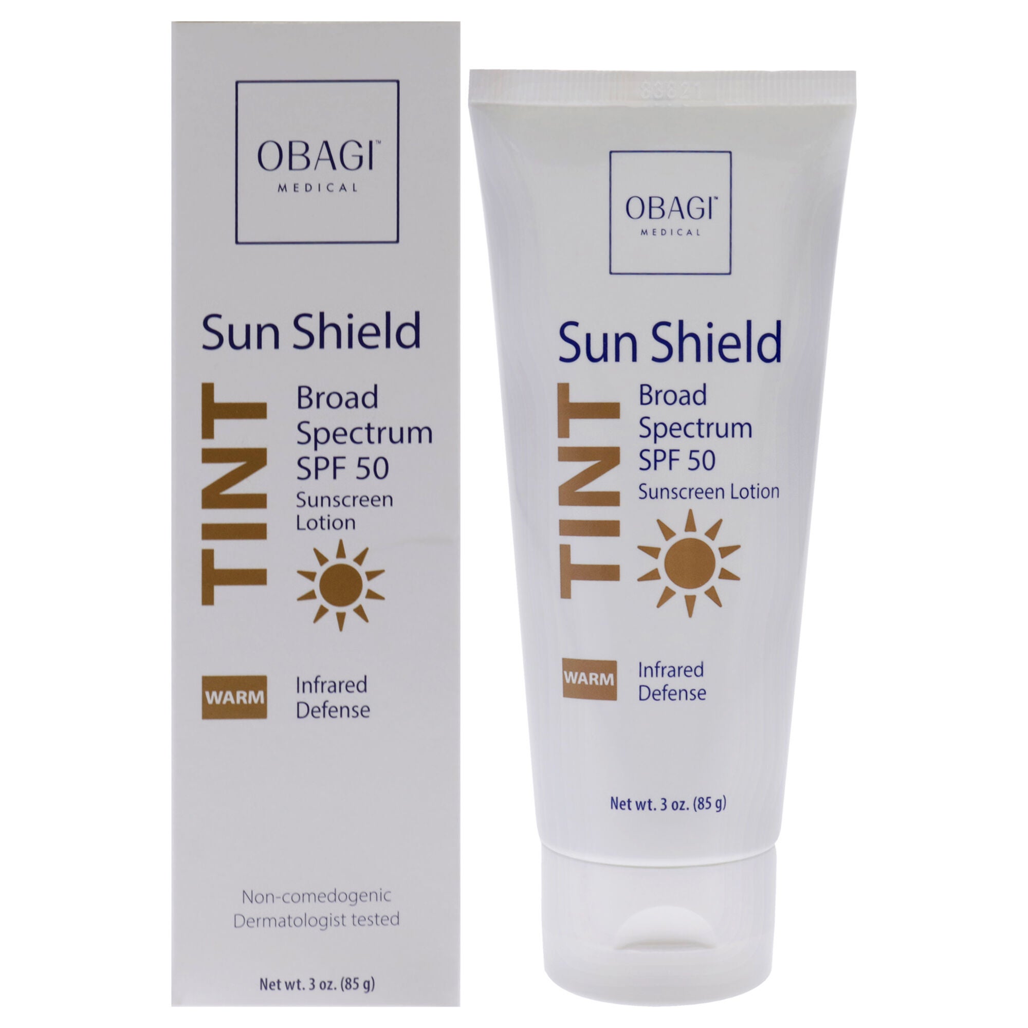 Sun Shield Tint SPF 50 - Warm by Obagi for Unisex - 3 oz Sunscreen ...
