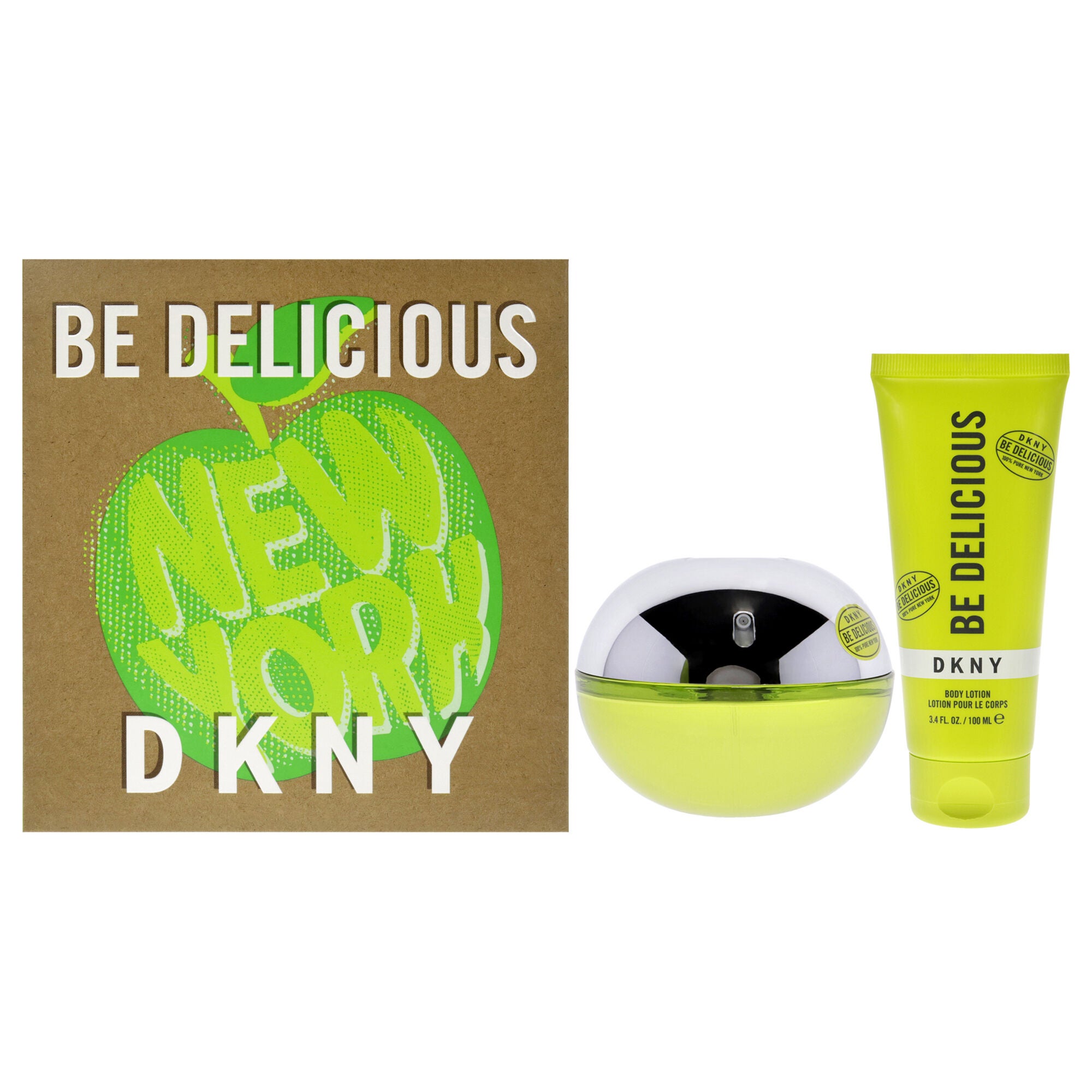 DKNY Be Delicious by Donna Karan for Women - 2 Pc Gift Set 3.4oz EDP ...