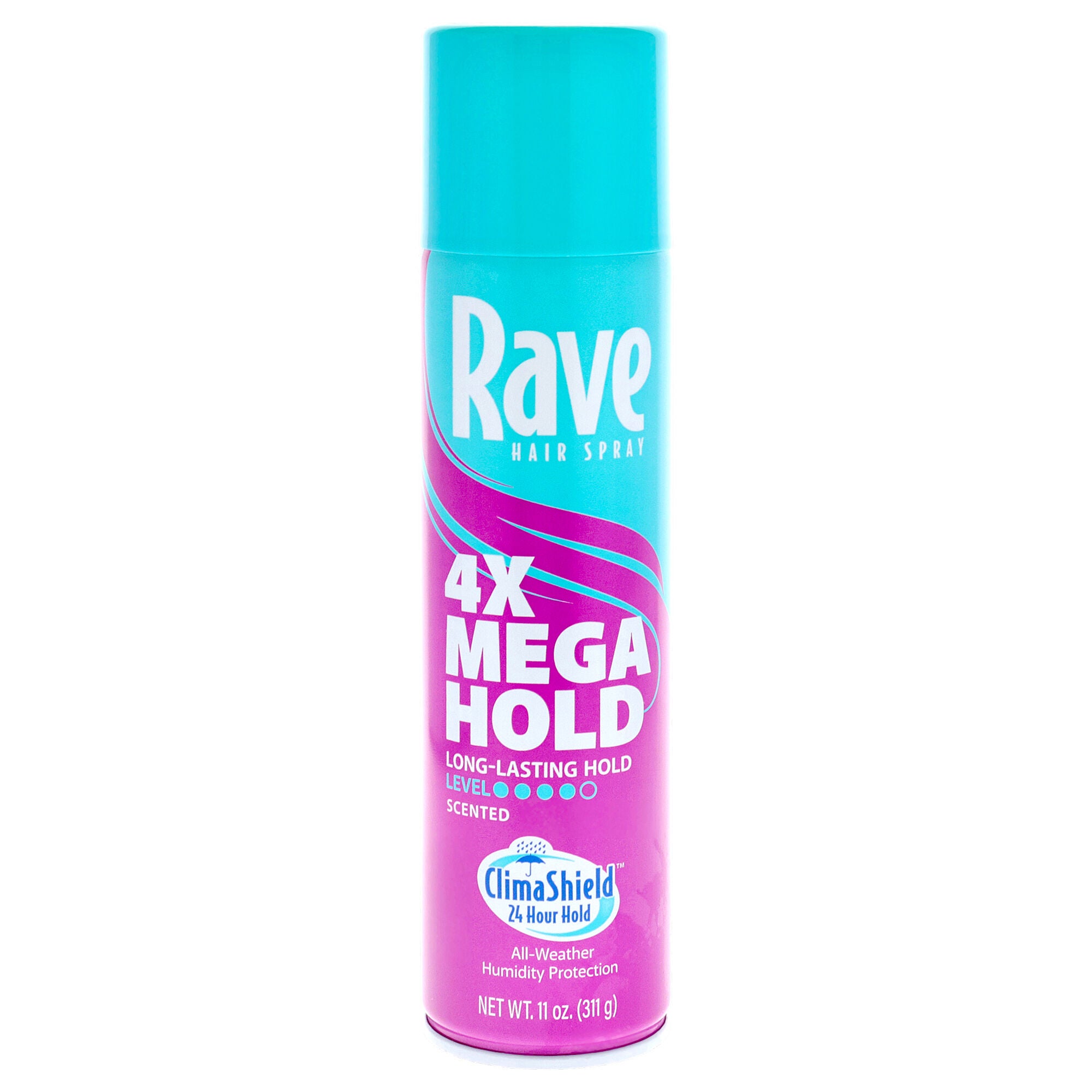 4X Mega Scented Aerosol Hairspray by Rave for Unisex - 11 oz Hair Spray ...