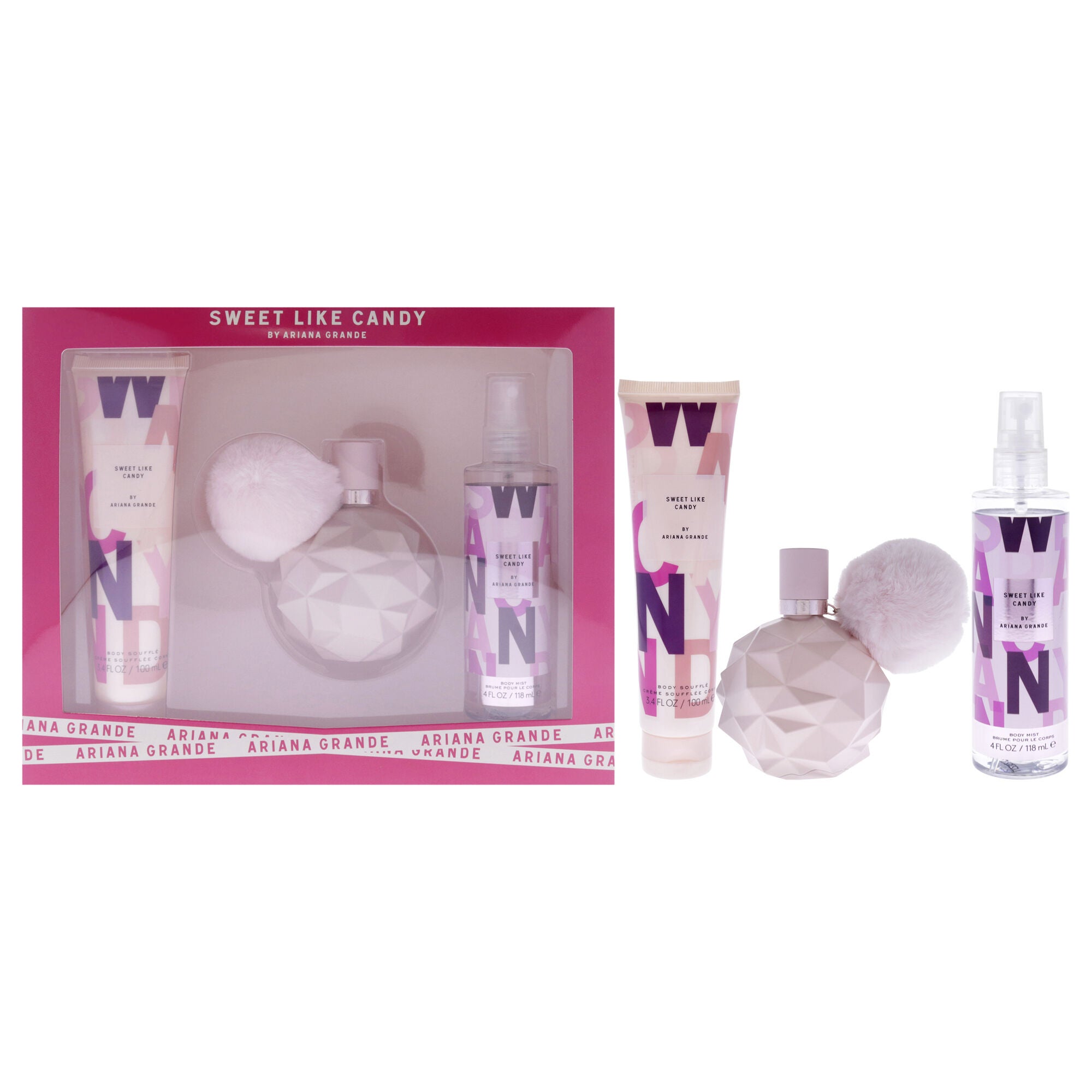 Sweet Like Candy by Ariana Grande for Women - 3 Pc Gift Set 3.4oz EDP ...