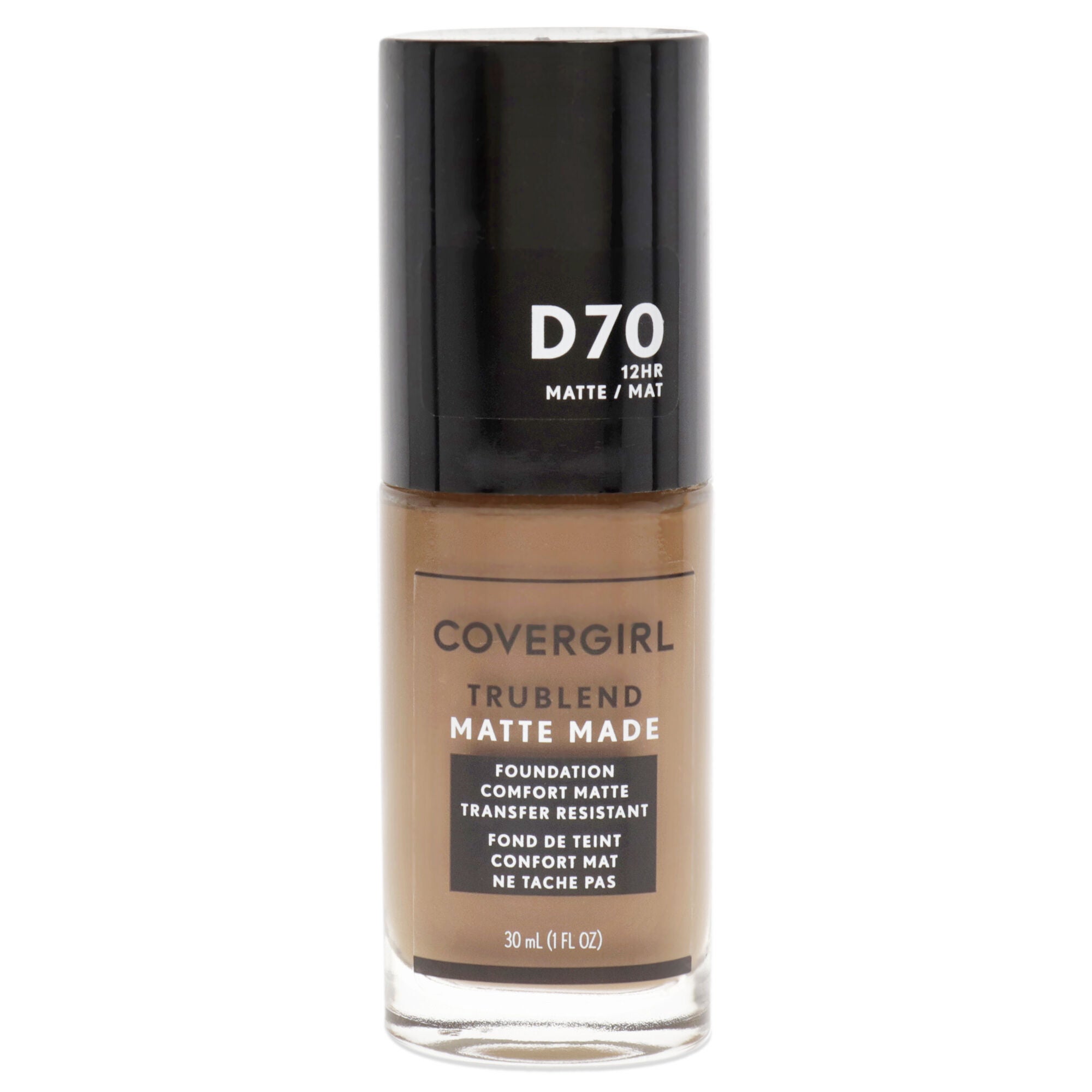 TruBlend Matte Made Liquid Foundation - D70 Cappuccino by CoverGirl for ...