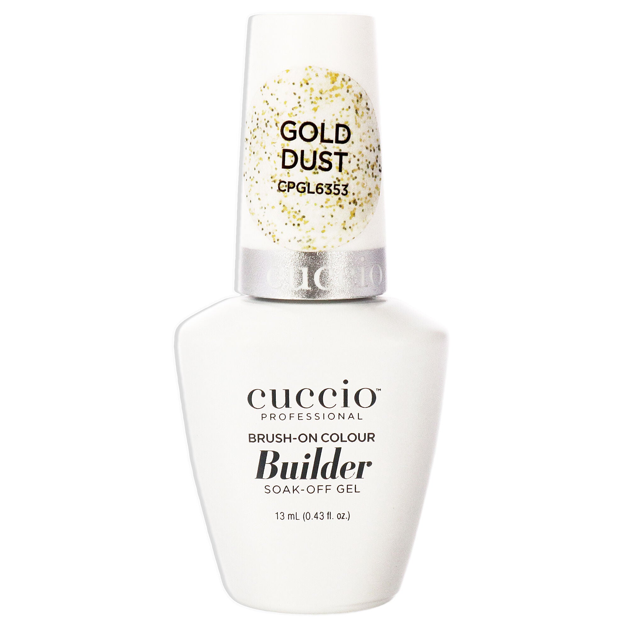 Brush-On Colour Builder Soak Off Gel - Gold Dust by Cuccio Pro for ...
