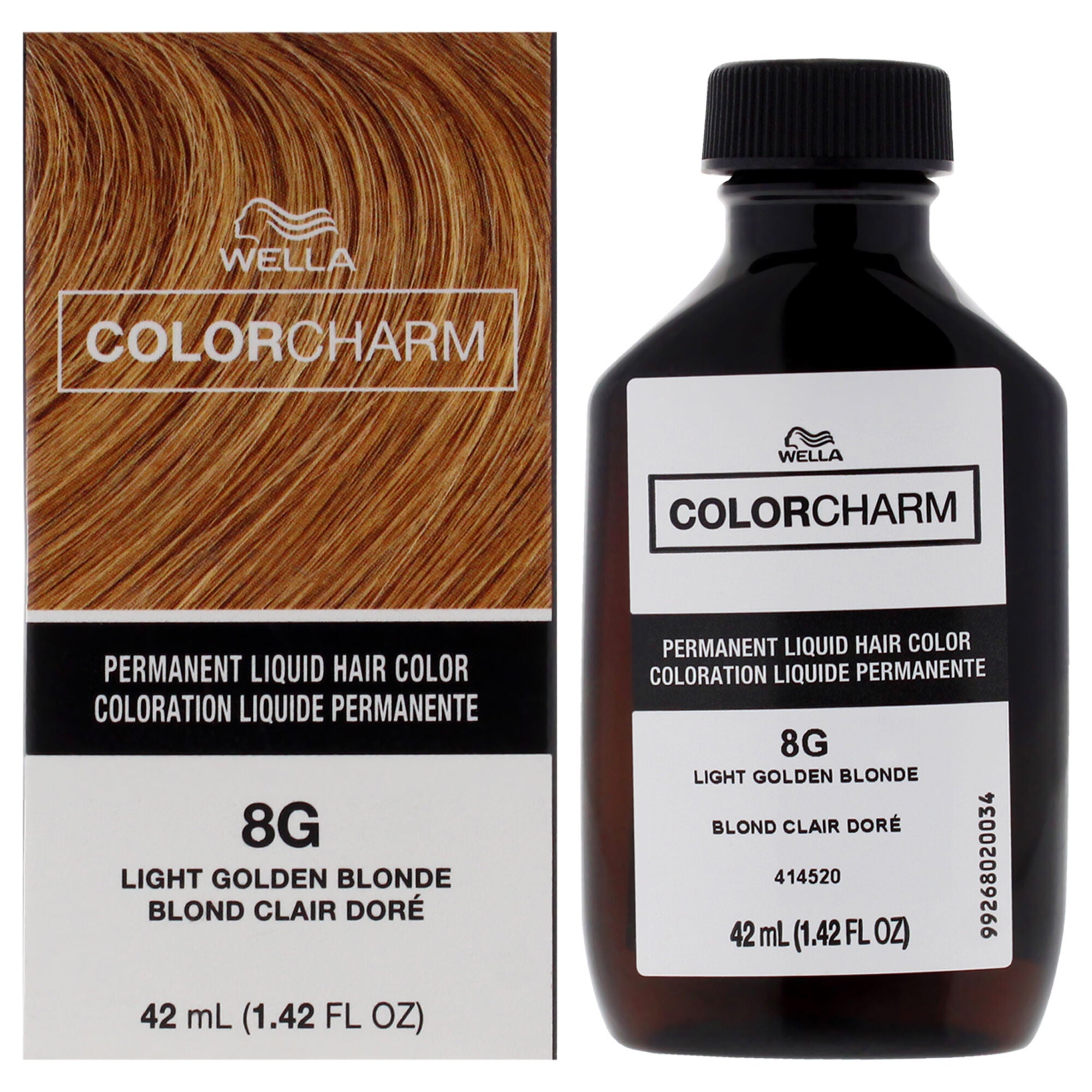 Color Charm Permanent Liquid Hair Color - 8G Light Golden Blonde by ...