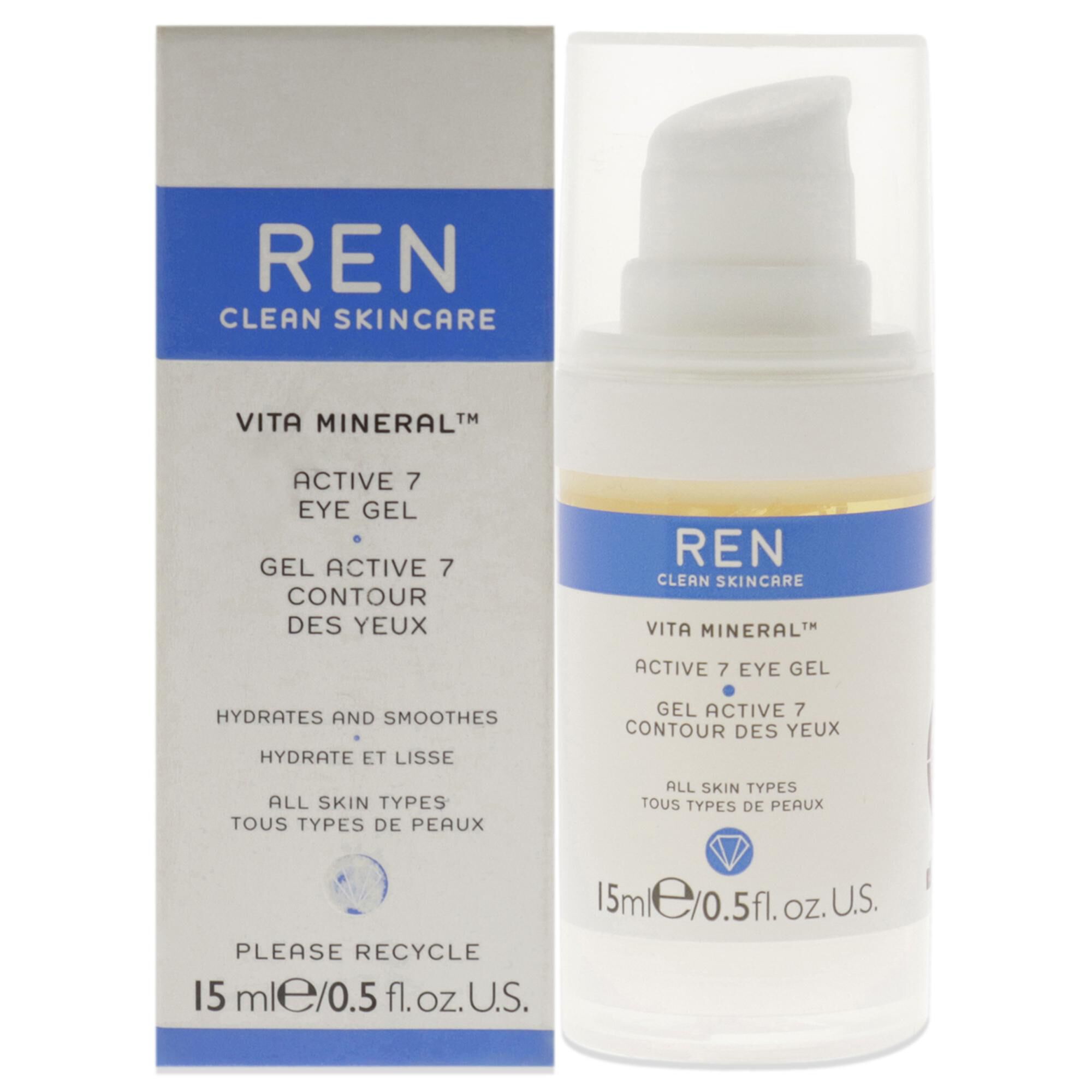 Vita Mineral Active 7 Eye Gel by REN for Unisex - 0.5 oz Eye Gel | Roaman's
