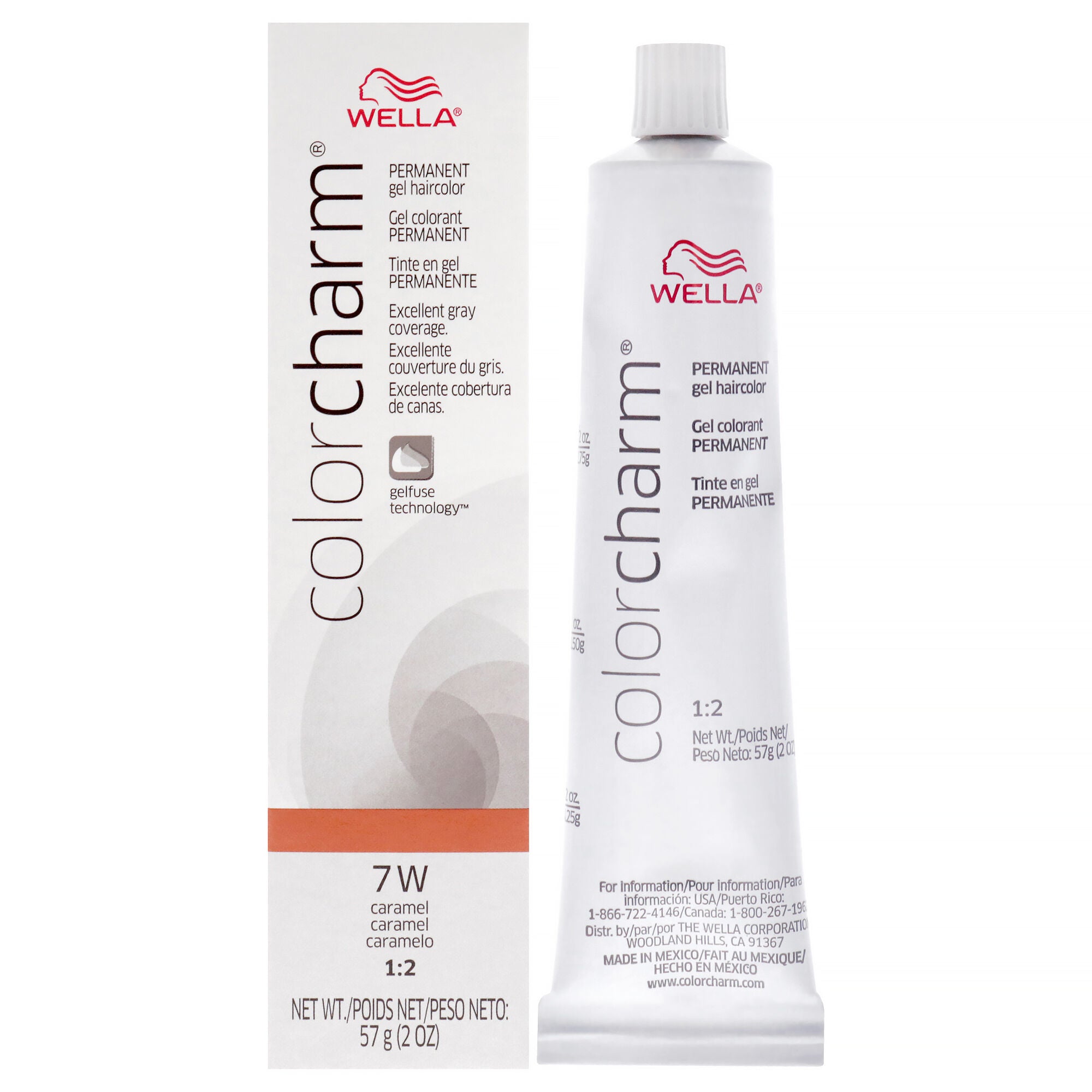 Color Charm Permanent Hair Color Gel - 7W Caramel by Wella for Women ...