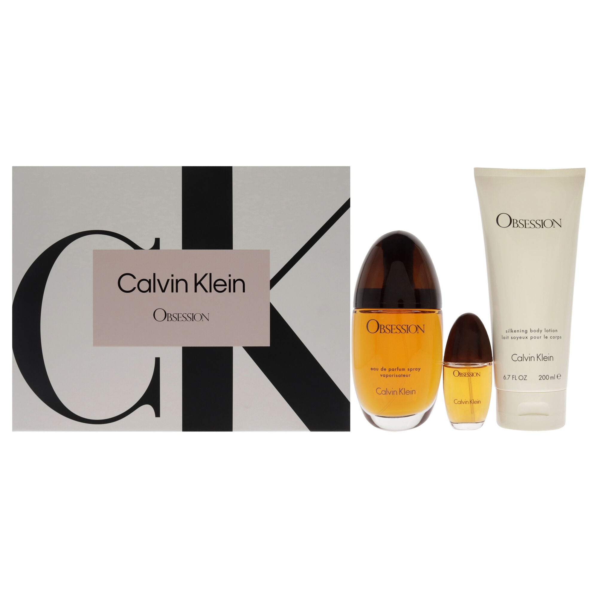 Obsession by Calvin Klein for Women - 3 Pc Gift Set 3.3oz EDP Spray, 0 ...