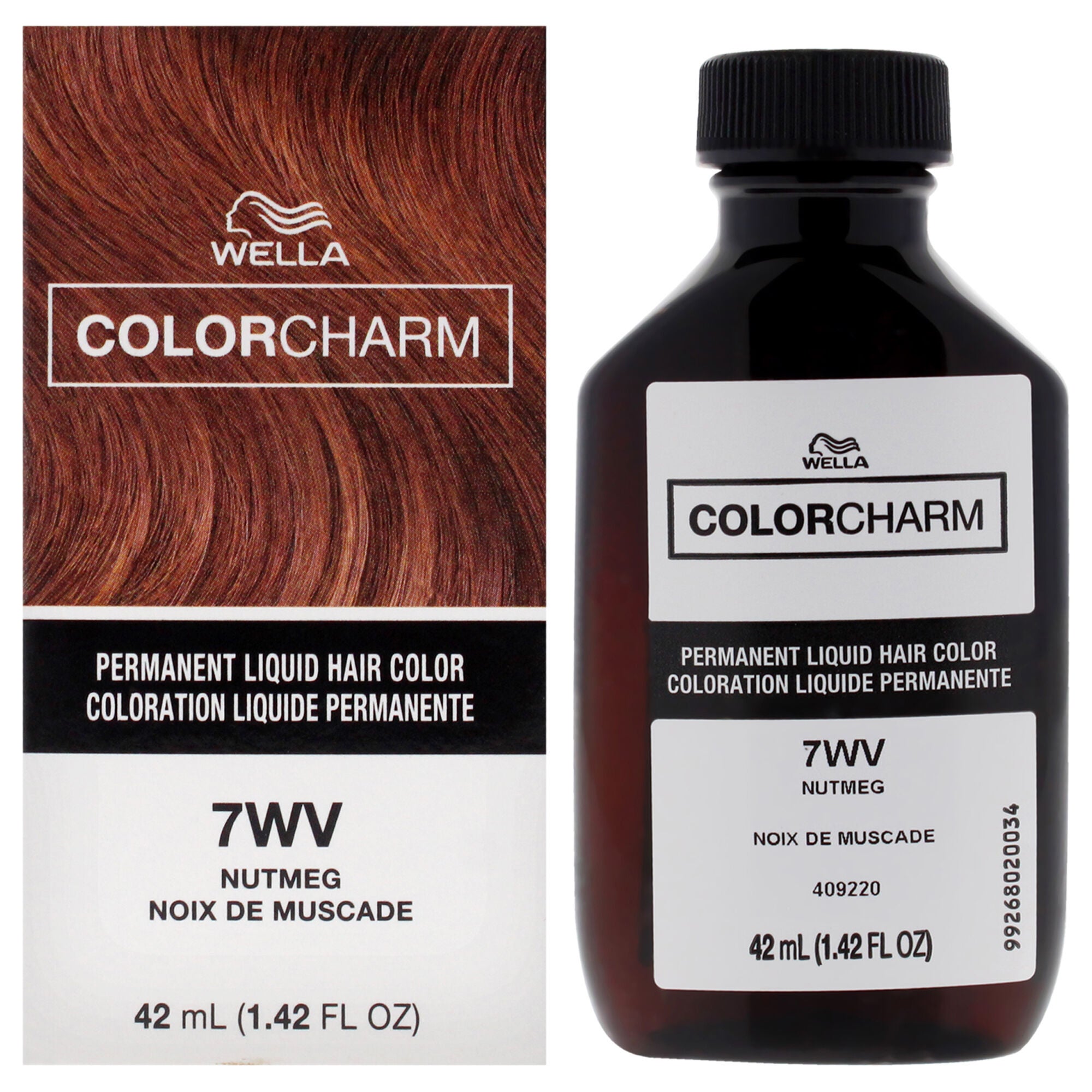 Color Charm Permanent Liquid Hair Color - 7WV Nutmeg by Wella for ...