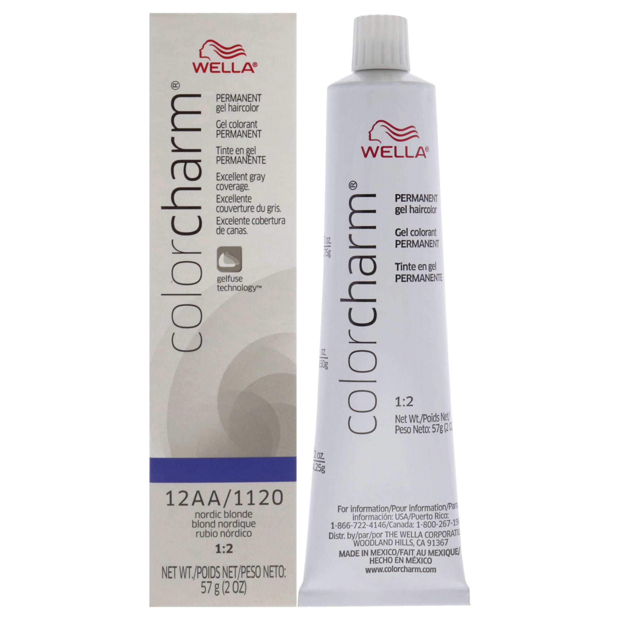 Color Charm Permanent Hair Color Gel - 12AA 1120 Nordic Blonde by Wella ...