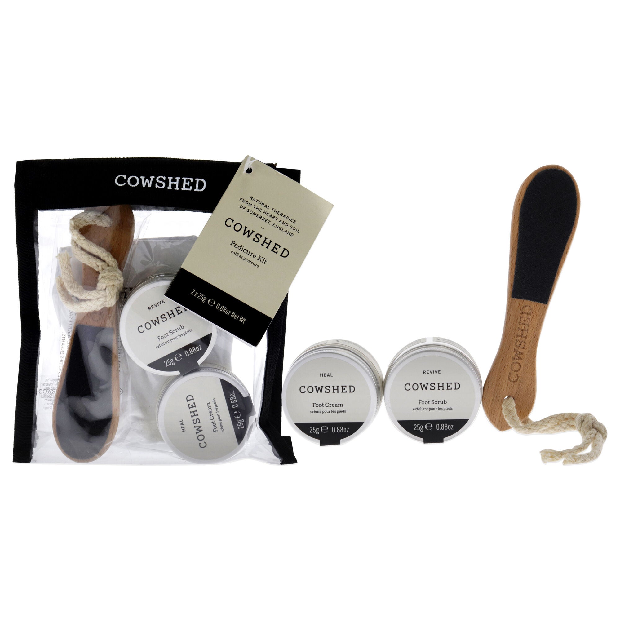 Pedicure Kit by Cowshed for Unisex - 4 Pc 0.88 oz Foot Scrub, 0.88 oz ...