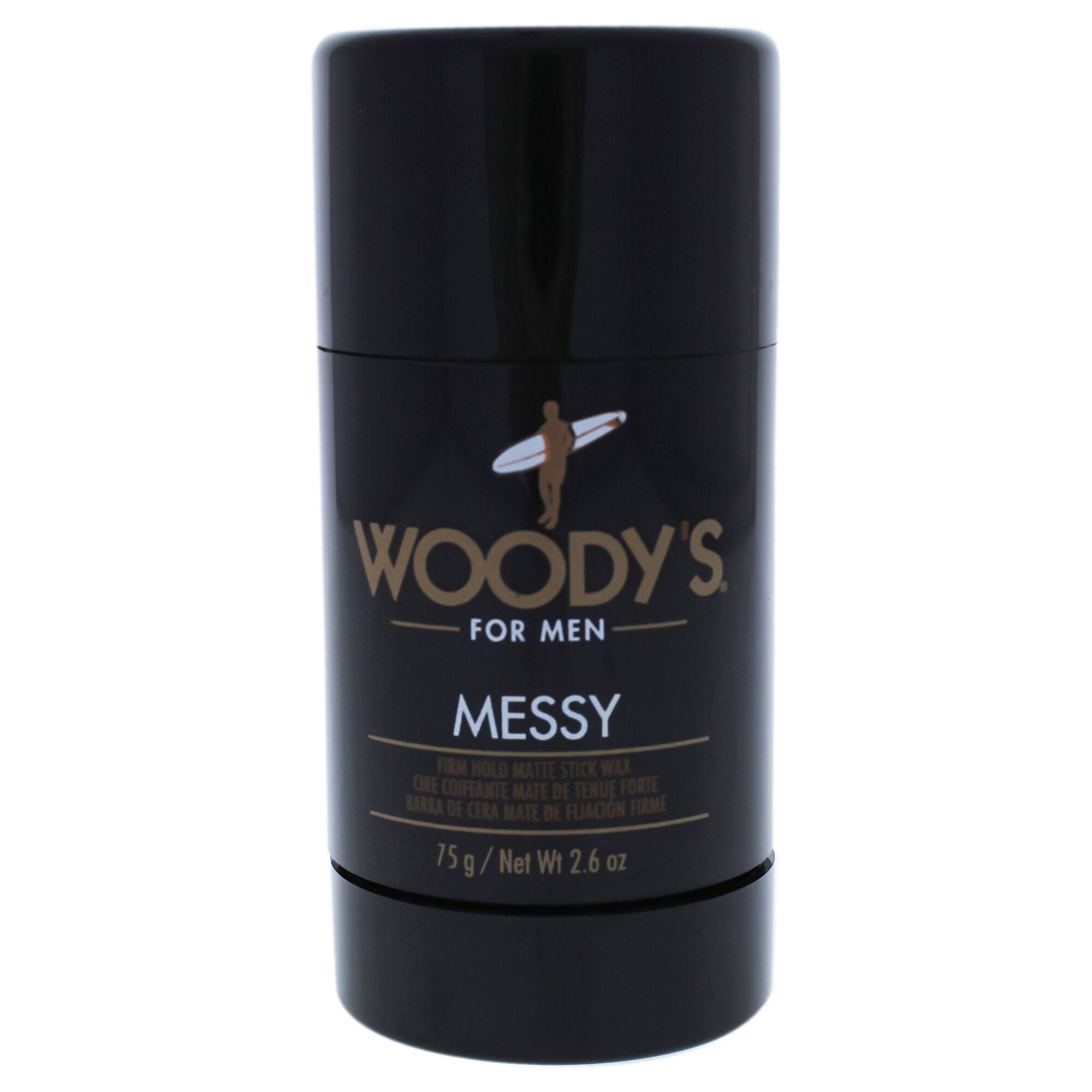 Messy Firm Hold Matte Stick Wax by Woodys for Men - 2.6 oz Deodorant ...