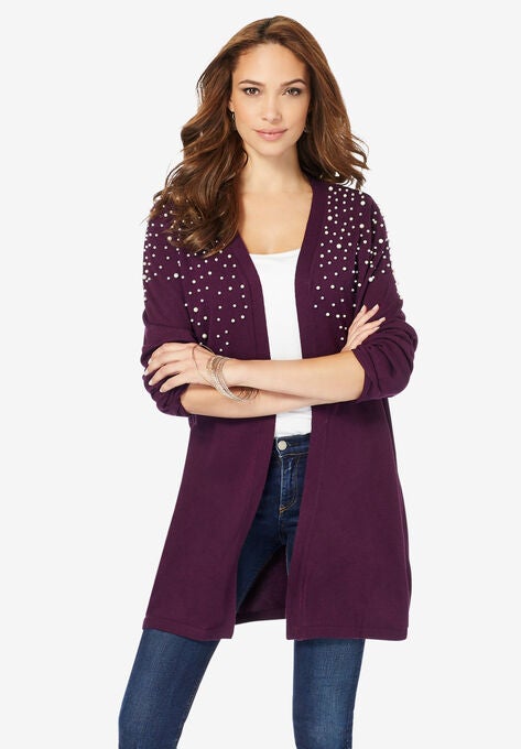 Embellished Cardigan | Roaman's