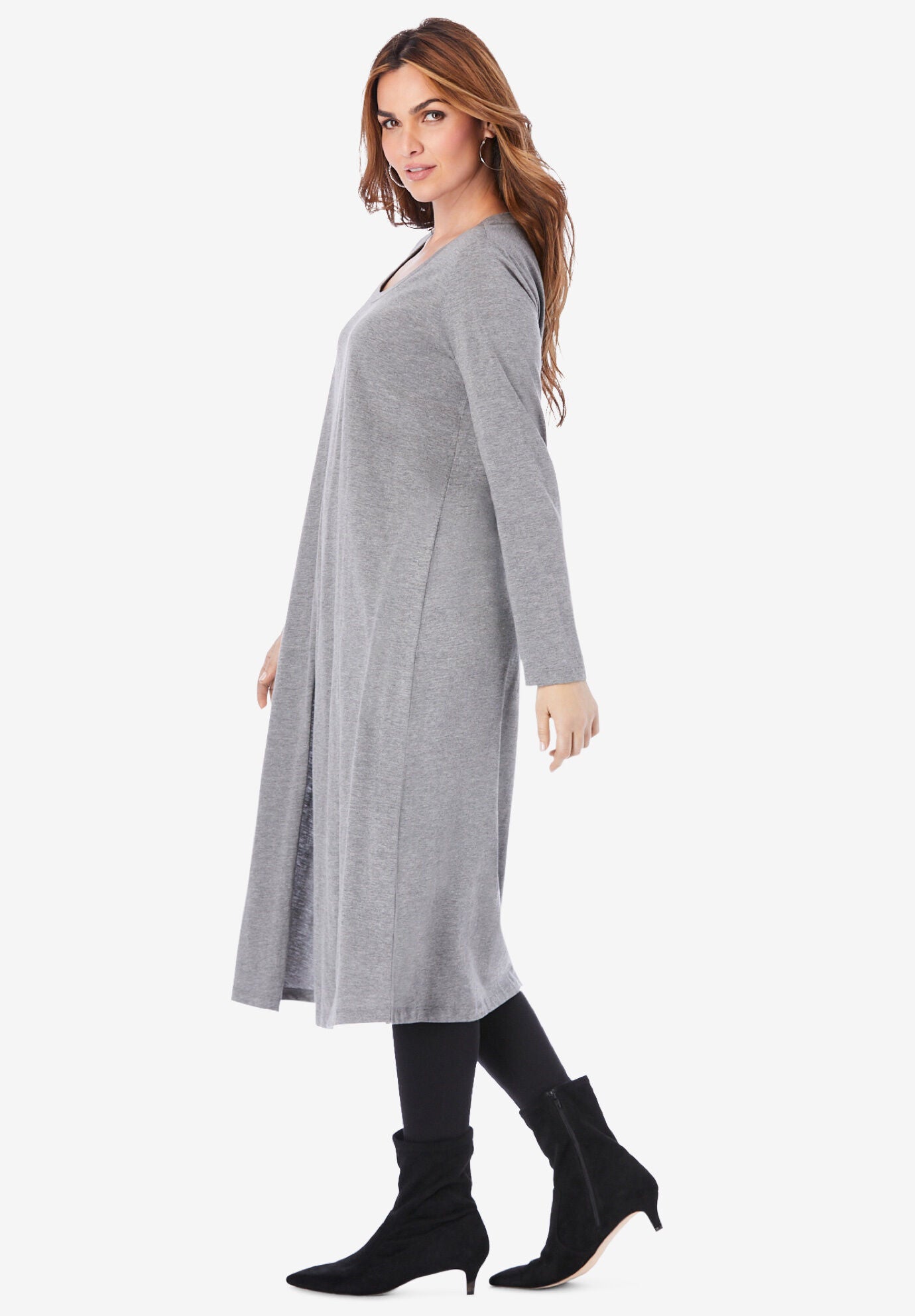 Fashionable Front-Slit Ultra Femme Tunic, 4278677 | Roaman's