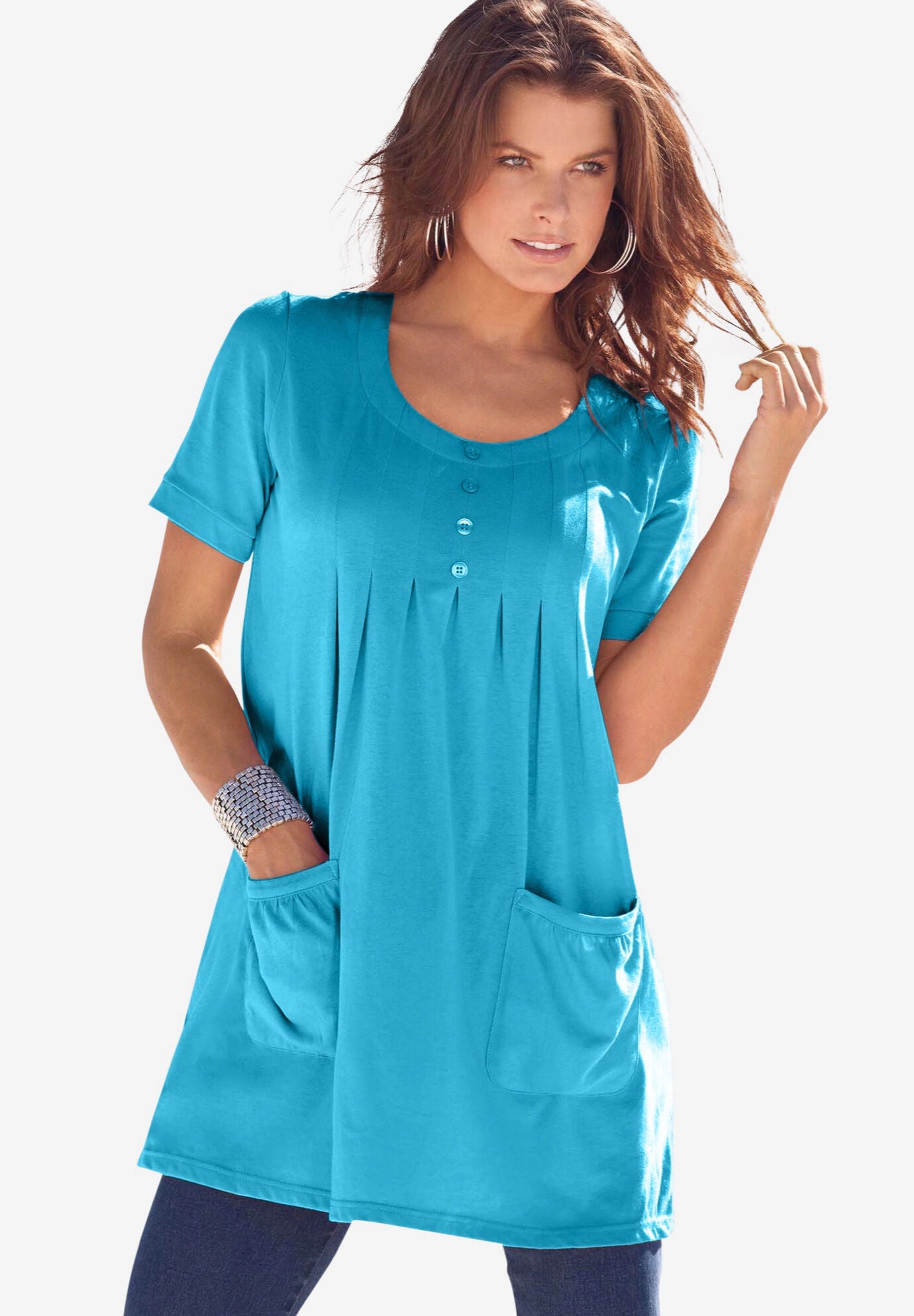 Womens Petite Plus Size Tops & Sweaters | Roaman's