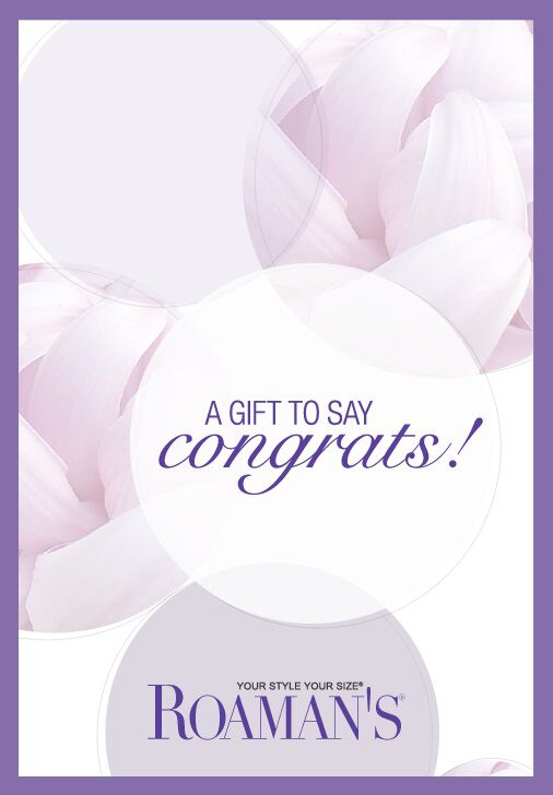 E-Gift Card - Congratulations | Roaman's